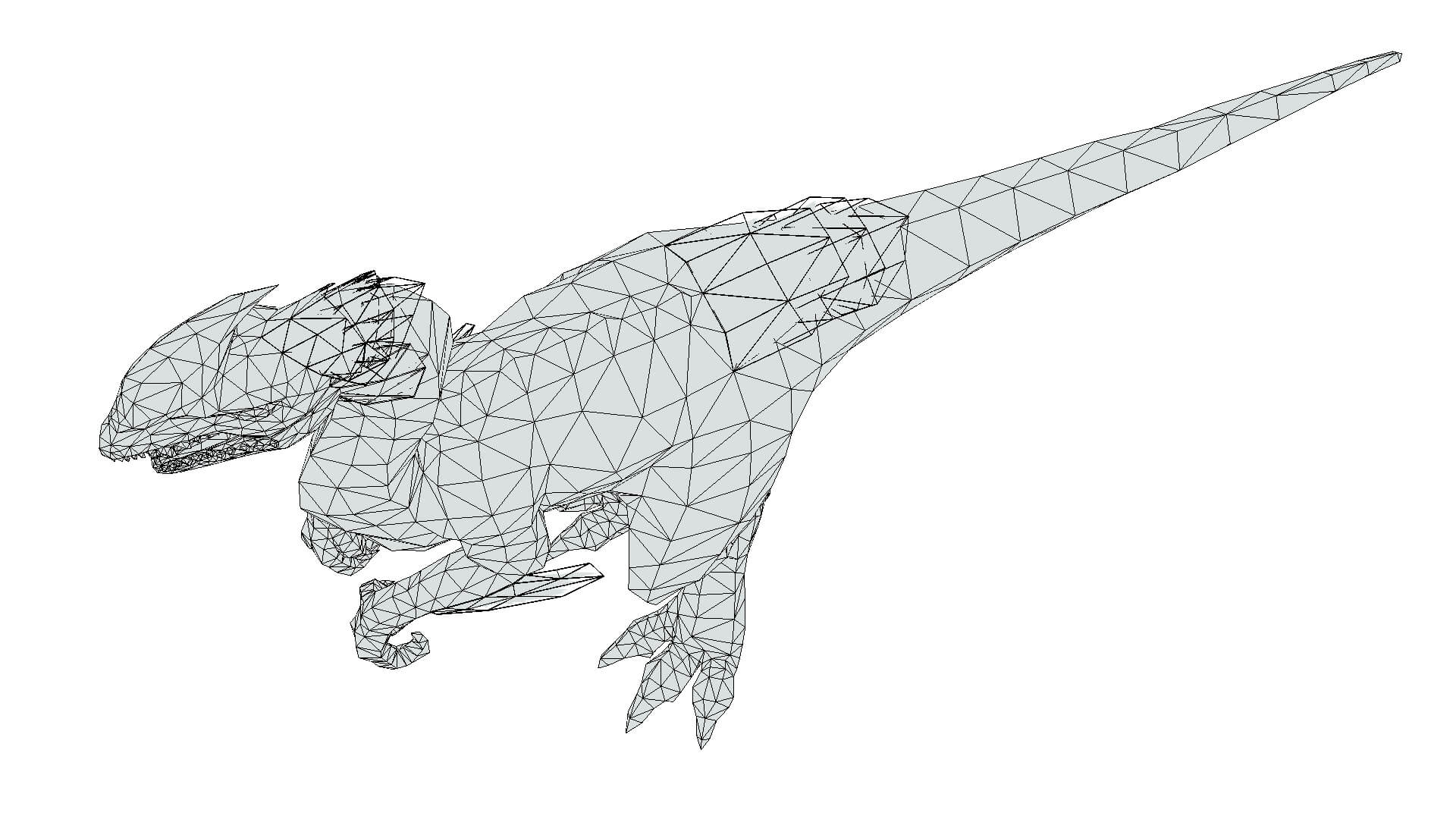 Tyrannosaurus Raptor Dinosaur Rong Kai Monster - 3D Model by LiveBook3D