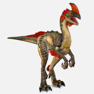 Tyrannosaurus Raptor Dinosaur Rong Kai Monster - 3D Model by LiveBook3D