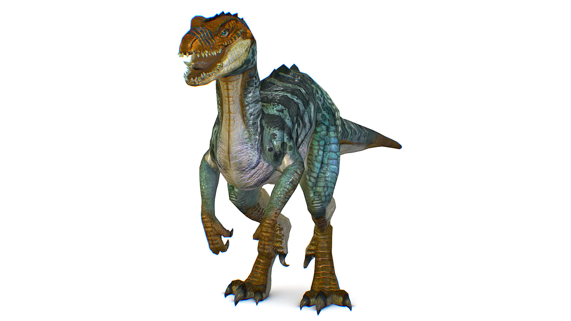 Tyrannosaurus Raptor Dinosaur T-Rex Rex Monster 3D Model by LiveBook3D
