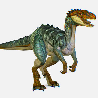 Tyrannosaurus Raptor Dinosaur T-Rex Rex Monster 3D Model by LiveBook3D