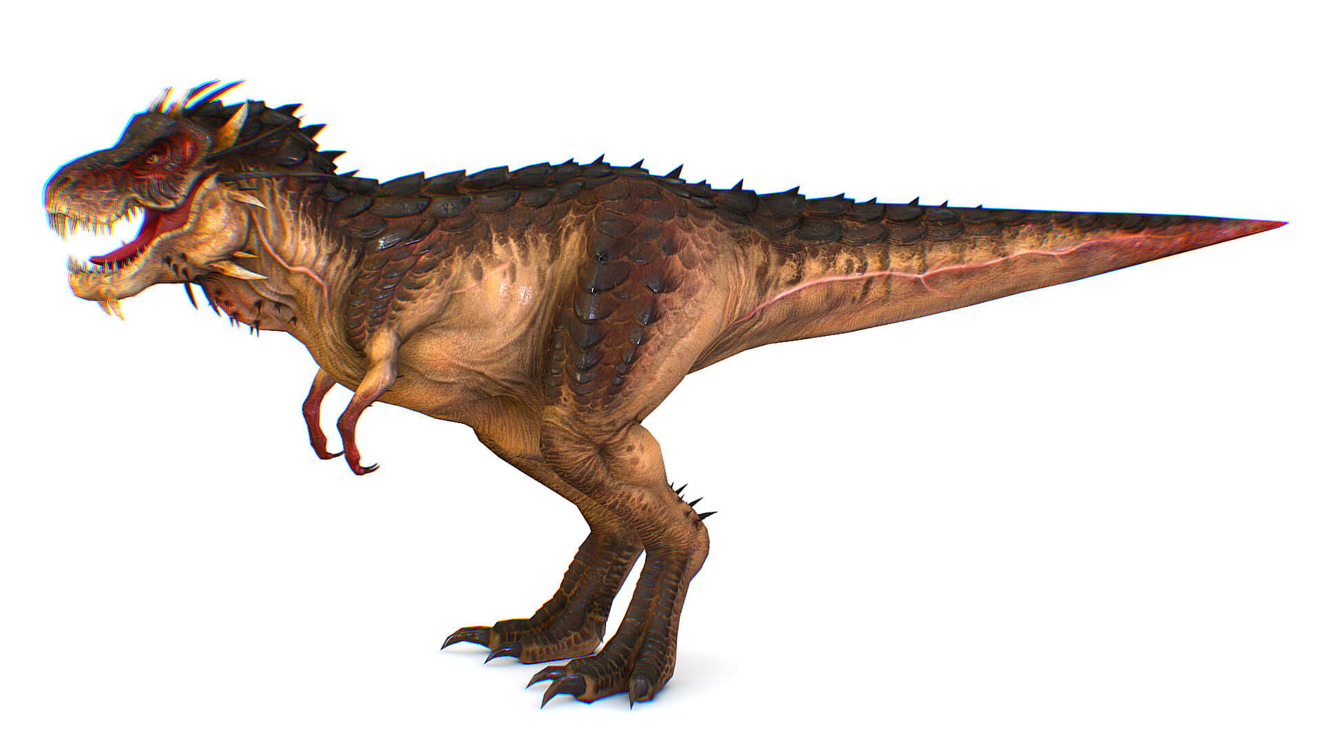 Tyrannosaurus Raptor Dinosaur T-Rex Rex Monster 3D Model by LiveBook3D