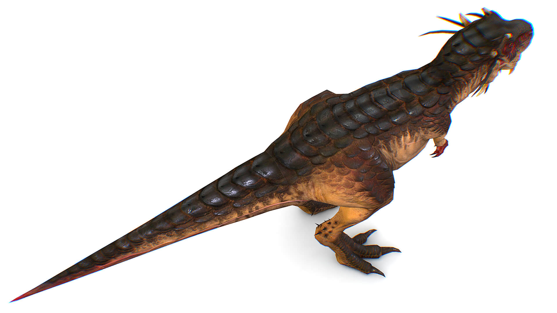 Tyrannosaurus Raptor Dinosaur T-Rex Rex Monster 3D Model by LiveBook3D