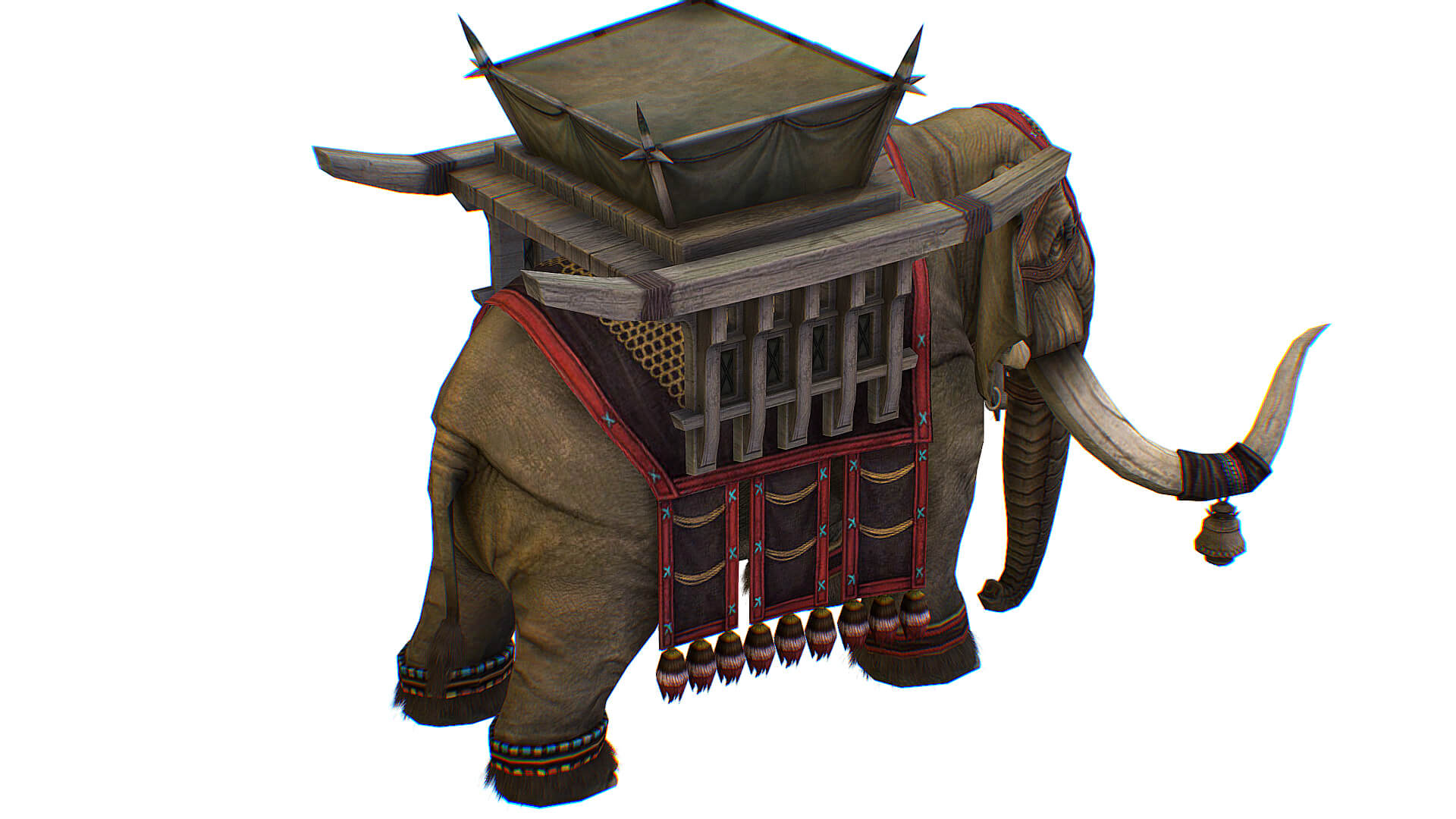 War Battle Elephant Wild Animal Mammal - 3D Model by LiveBook3D