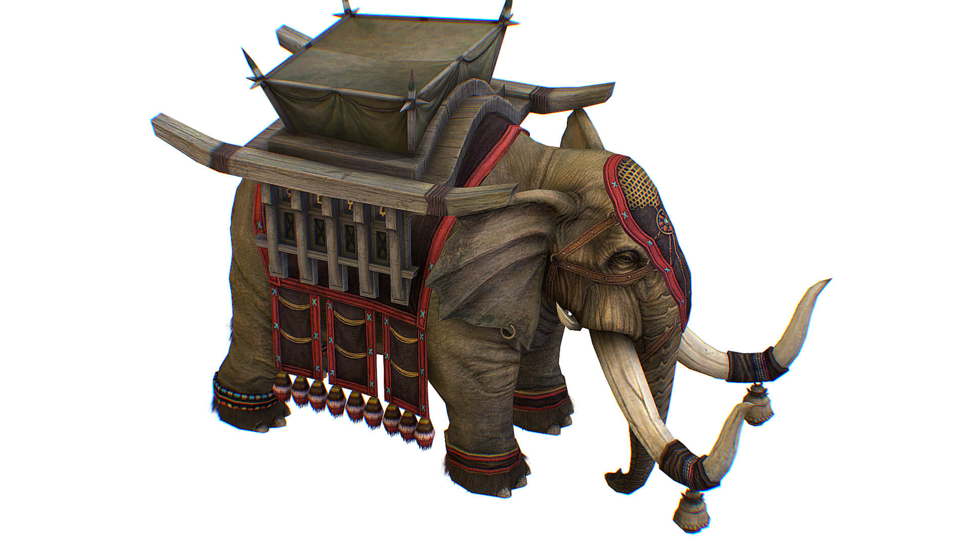 War Battle Elephant Wild Animal Mammal - 3D Model by LiveBook3D