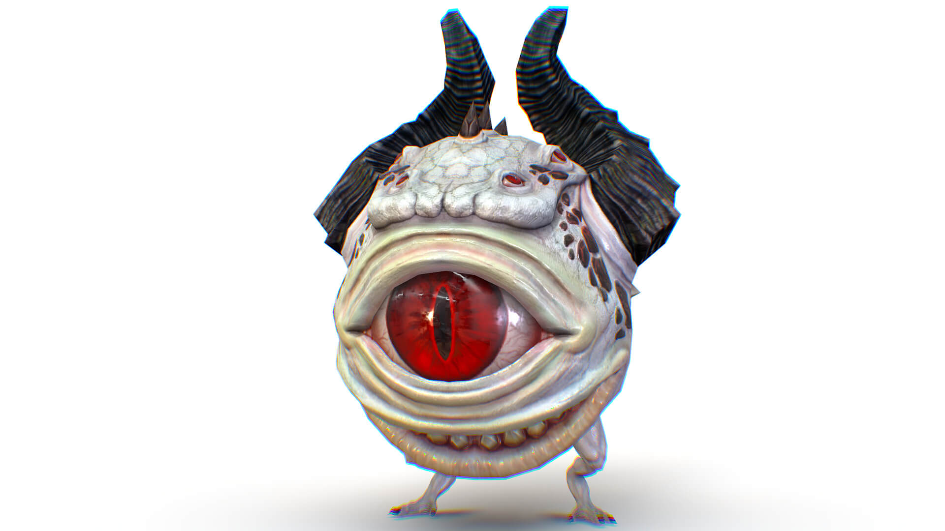 Watcher Monster Lizard One Big Eye Creature Character Mutant - 3D Model ...