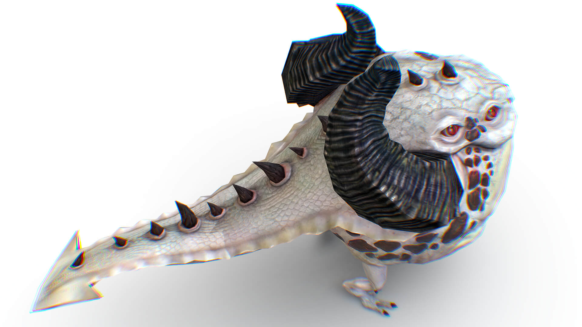 Watcher Monster Lizard One Big Eye Creature Character Mutant - 3D Model ...