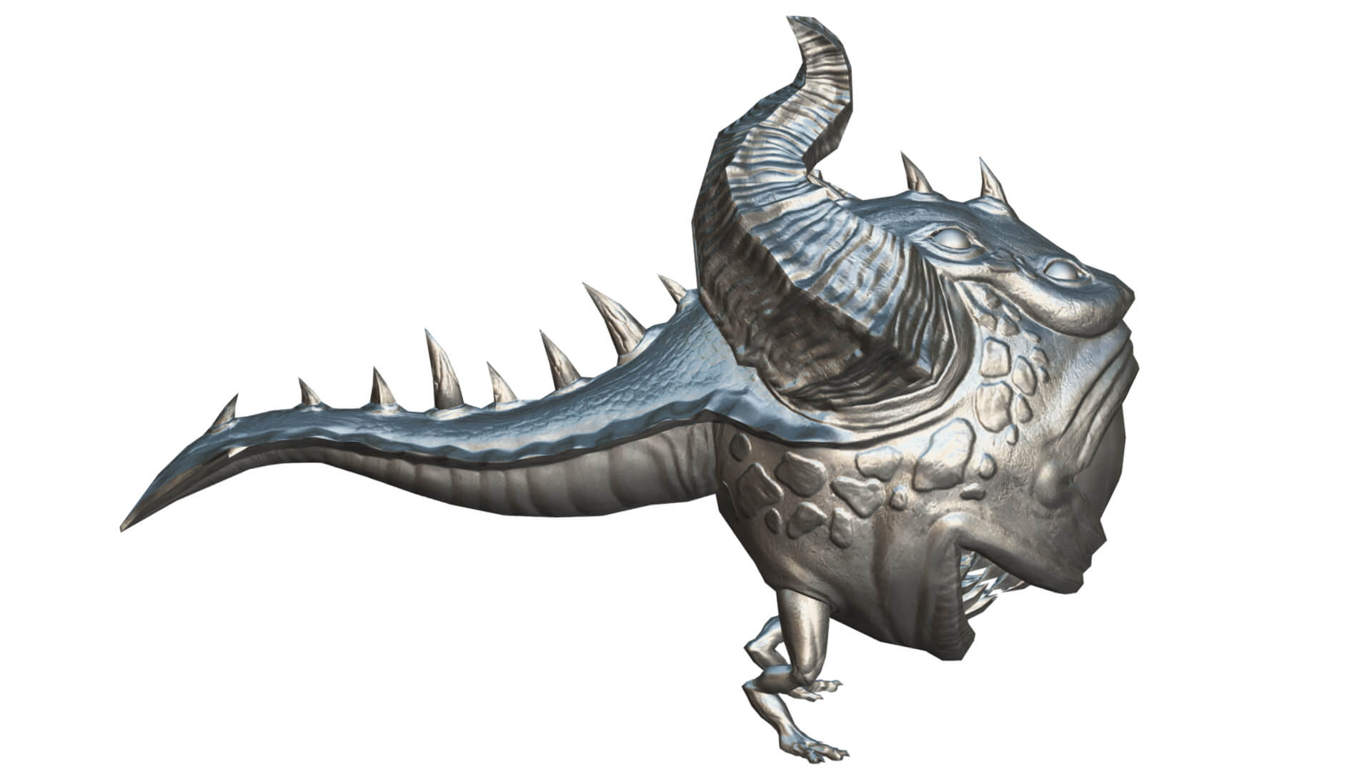 Watcher Monster Lizard One Big Eye Creature Character Mutant - 3D Model ...