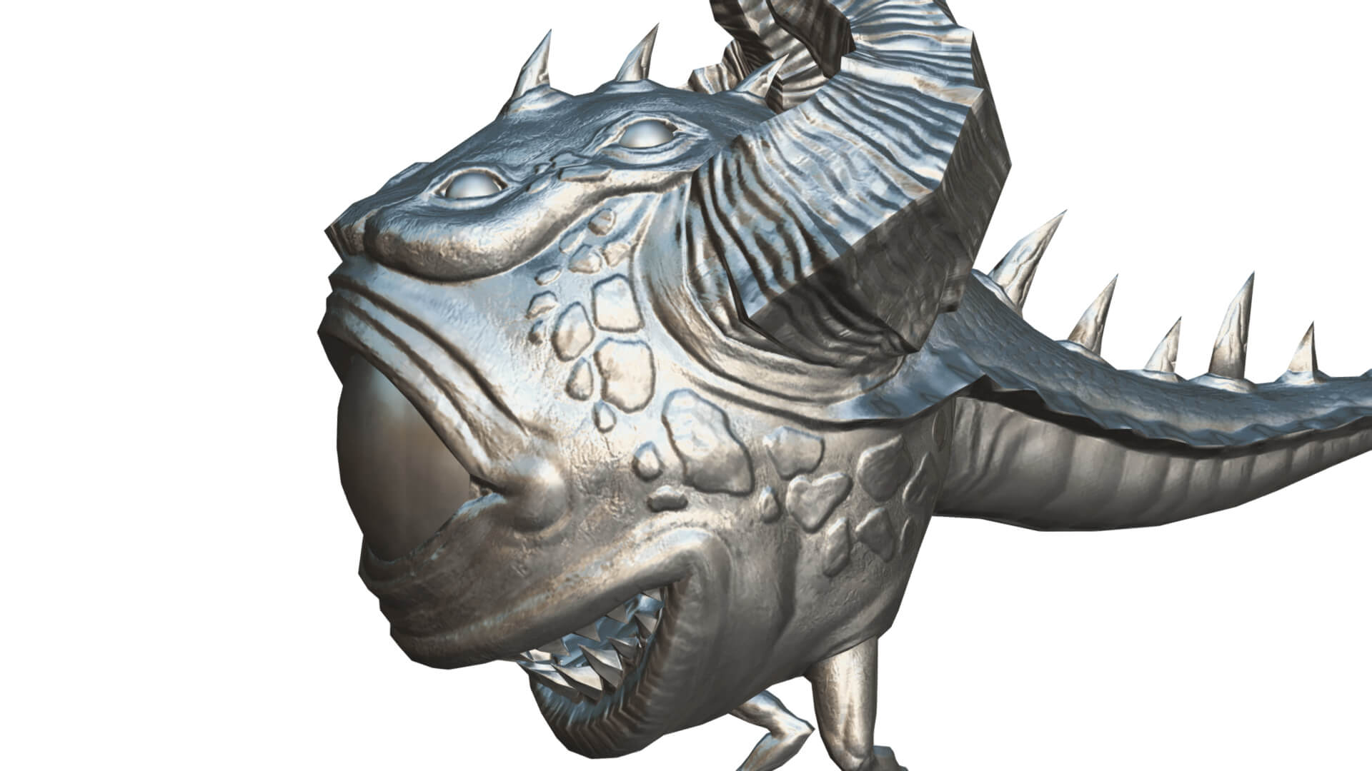 Watcher Monster Lizard One Big Eye Creature Character Mutant - 3D Model ...