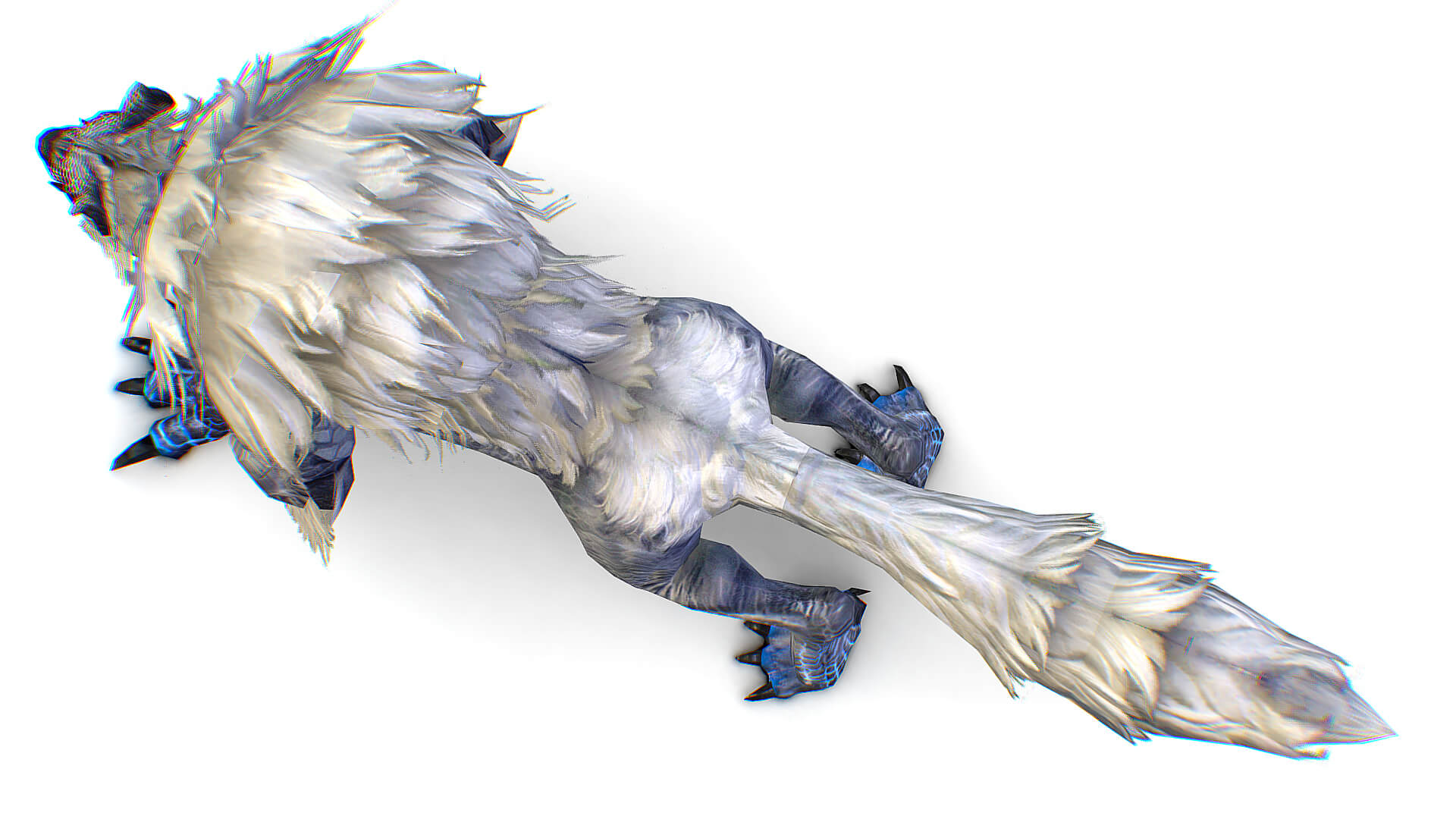 White Giant Werewolf Wolf Winter Animal Wolves Monster - 3D Model by ...