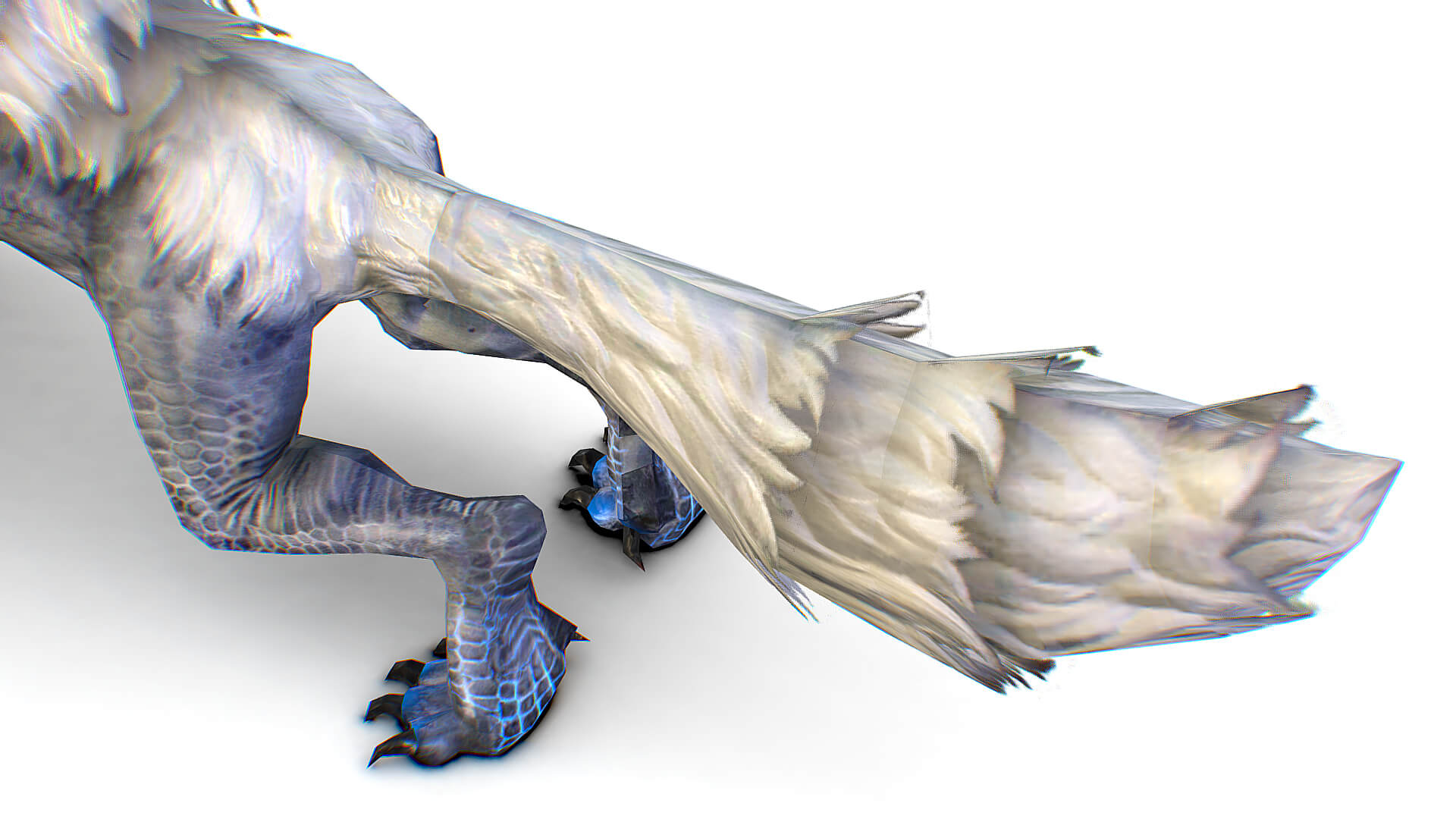 White Giant Werewolf Wolf Winter Animal Wolves Monster - 3D Model by ...