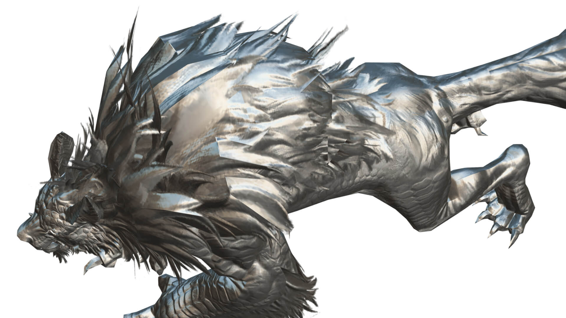 White Giant Werewolf Wolf Winter Animal Wolves Monster - 3D Model by ...