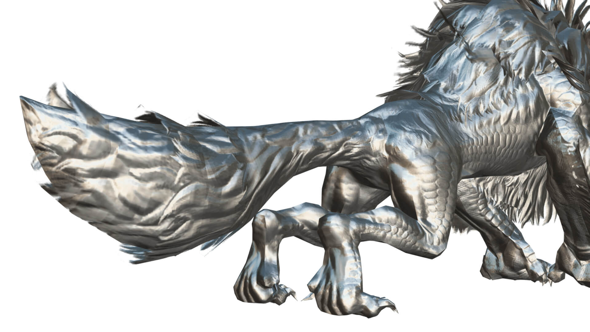 White Giant Werewolf Wolf Winter Animal Wolves Monster - 3D Model by ...