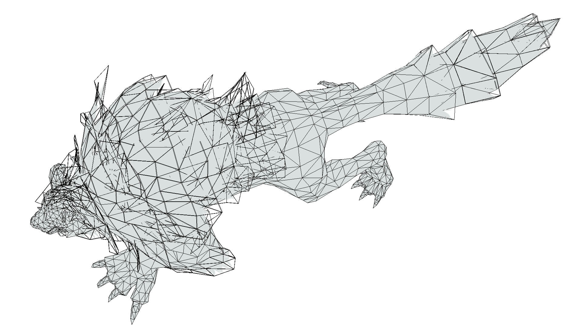 White Giant Werewolf Wolf Winter Animal Wolves Monster - 3D Model by ...