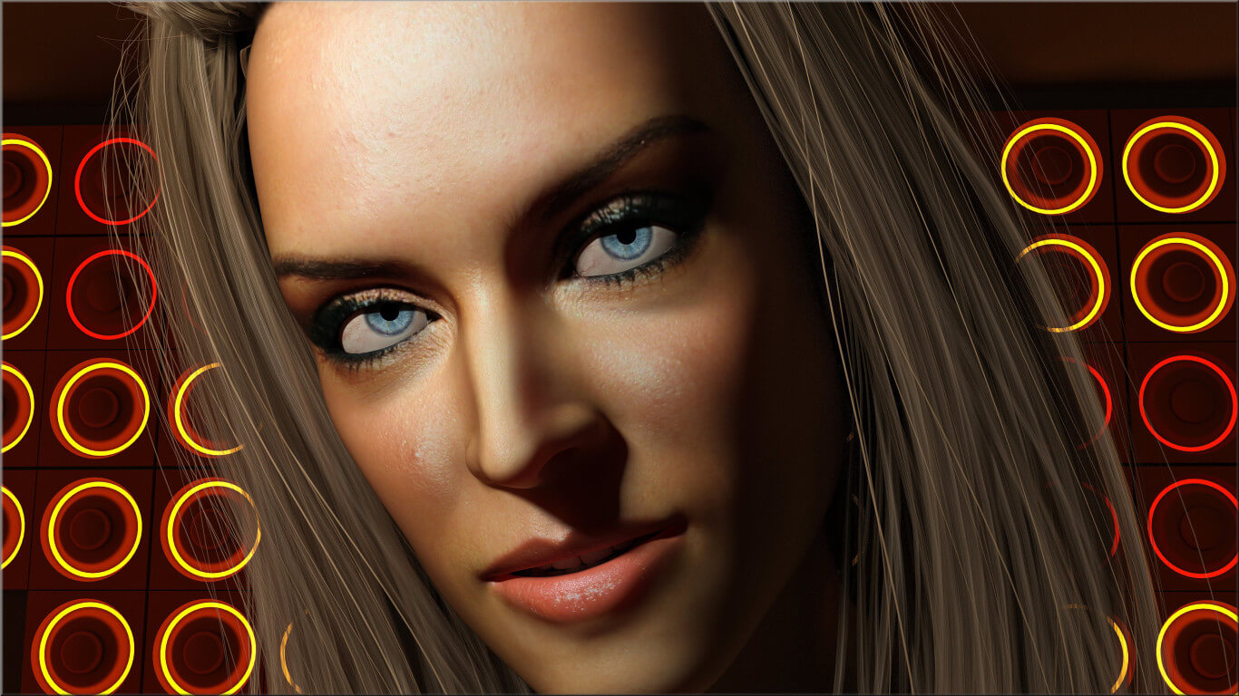Eye Contact 3D Desktop HD Wallpaper