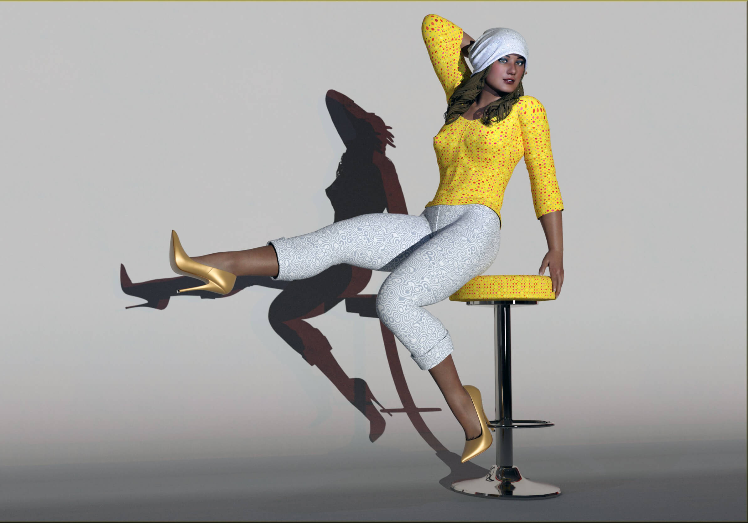 Retro Funky 3D Desktop HD Wallpaper