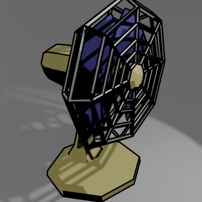 Low Poly Electric Fan - 3D Model by LmaoYeet