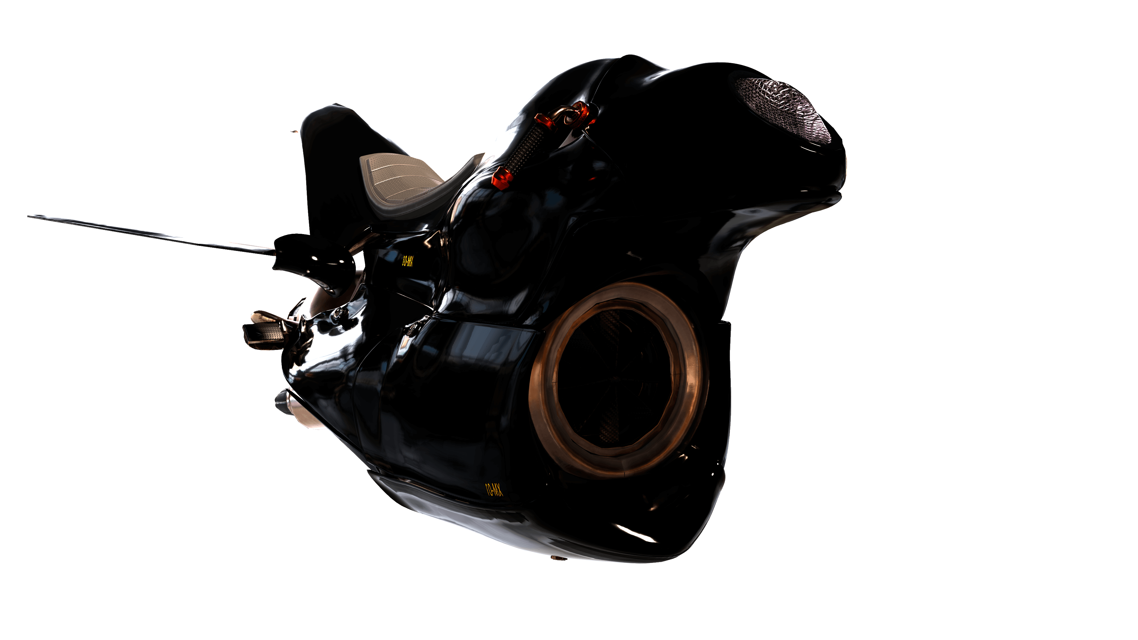 fly motorcycle 3D Render, Digital Art by LMelchior