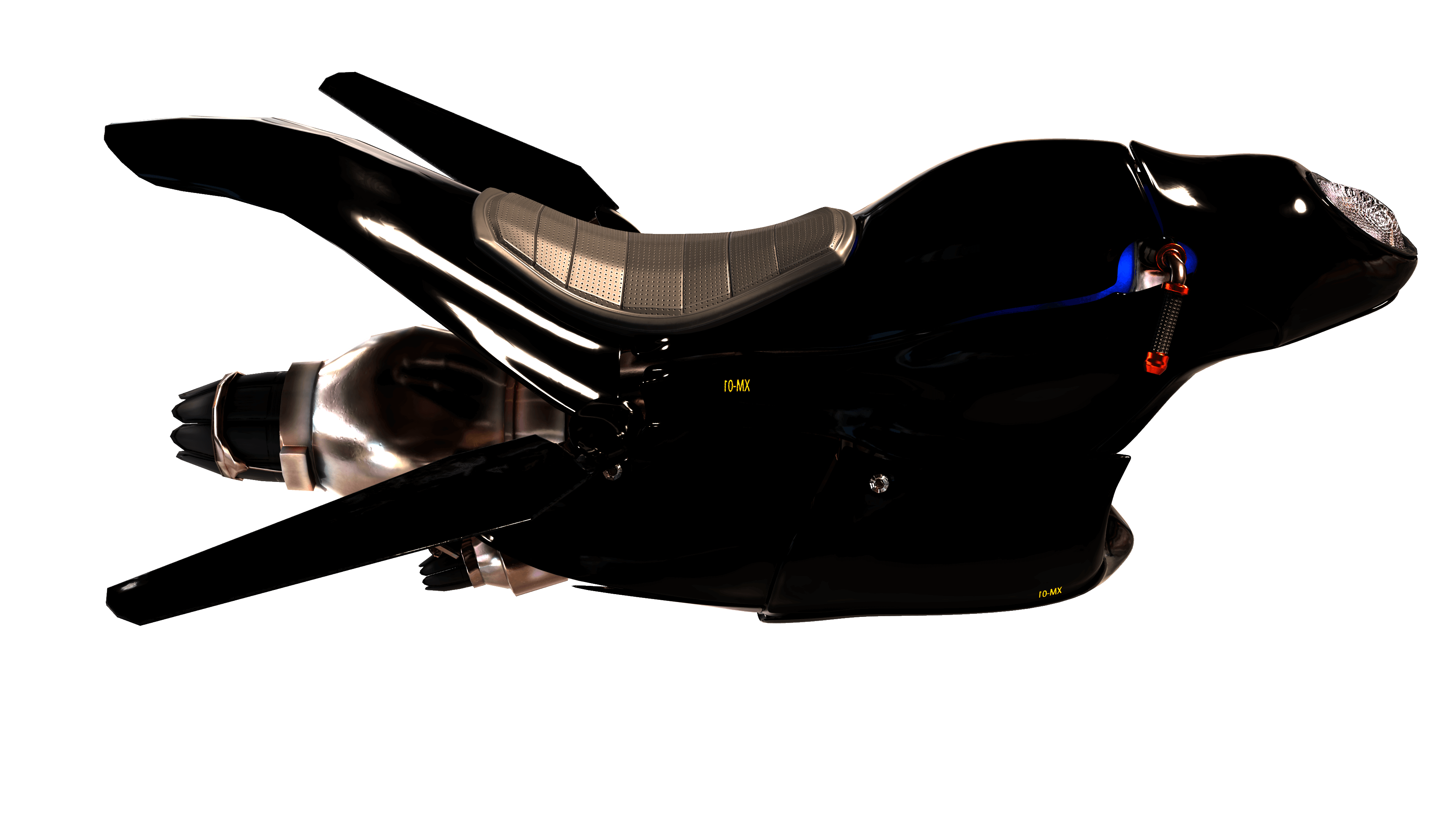 fly motorcycle 3D Render, Digital Art by LMelchior