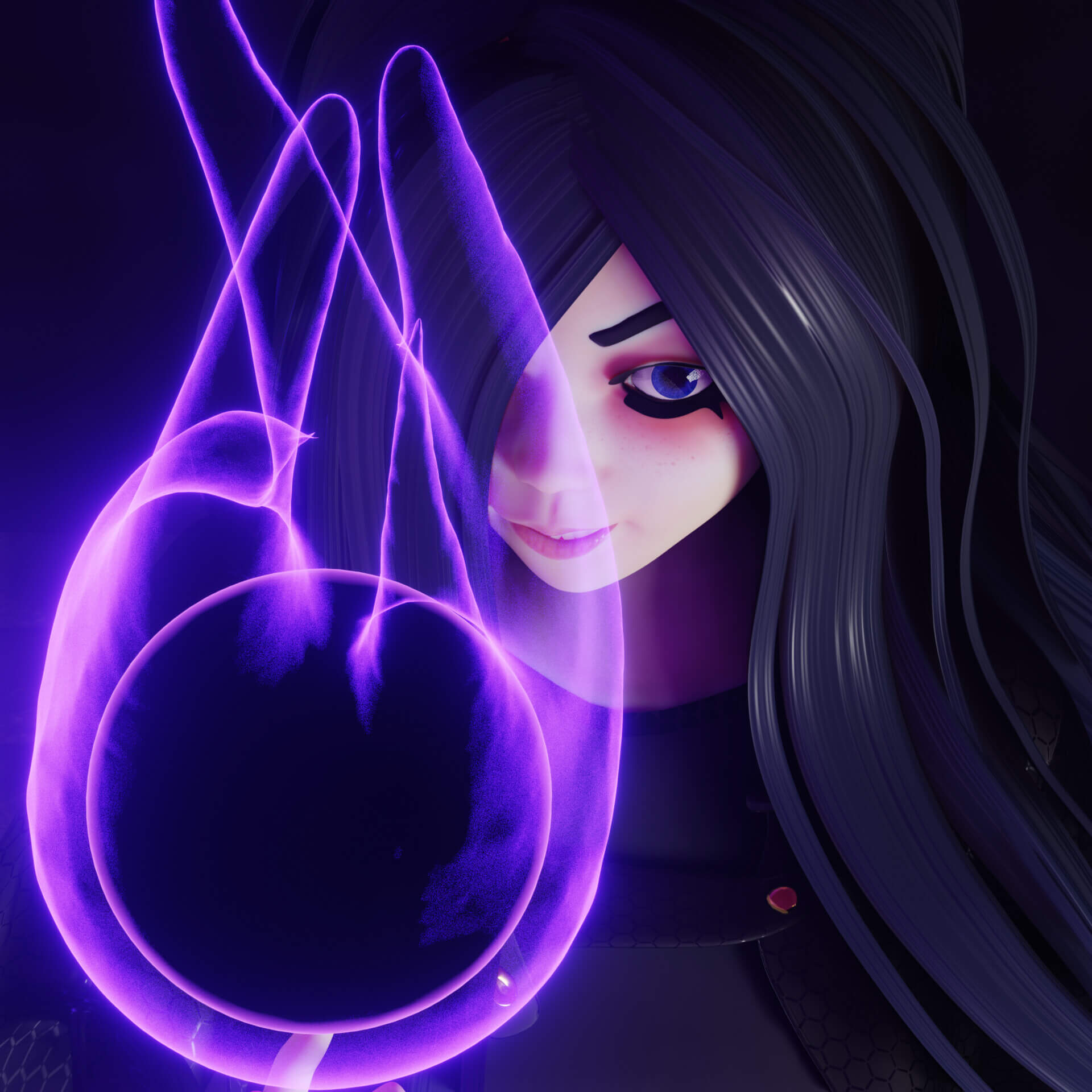 the witch lucy 3D Render, Digital Art by LMelchior