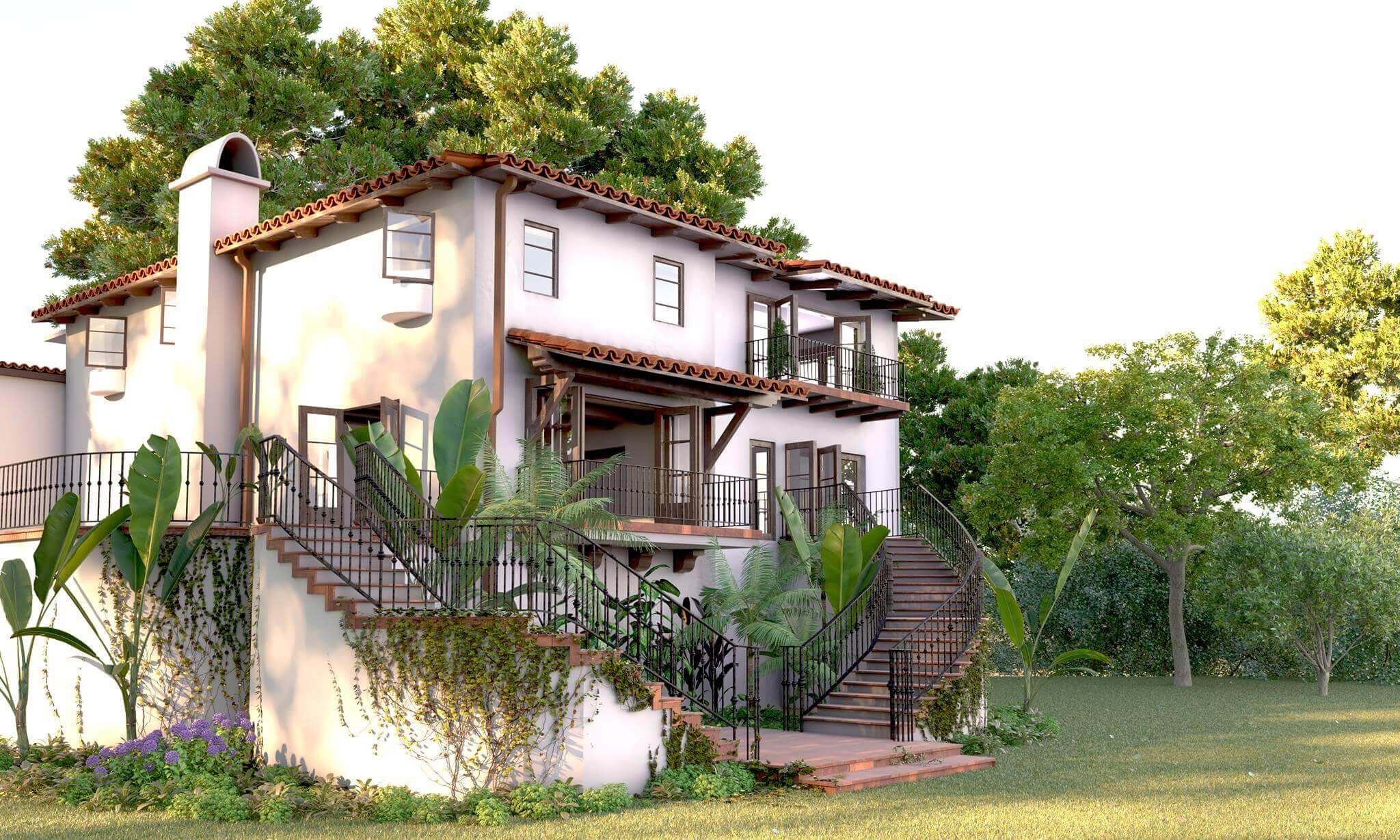 Tropical House 3D Render, Digital Art by lmendez19