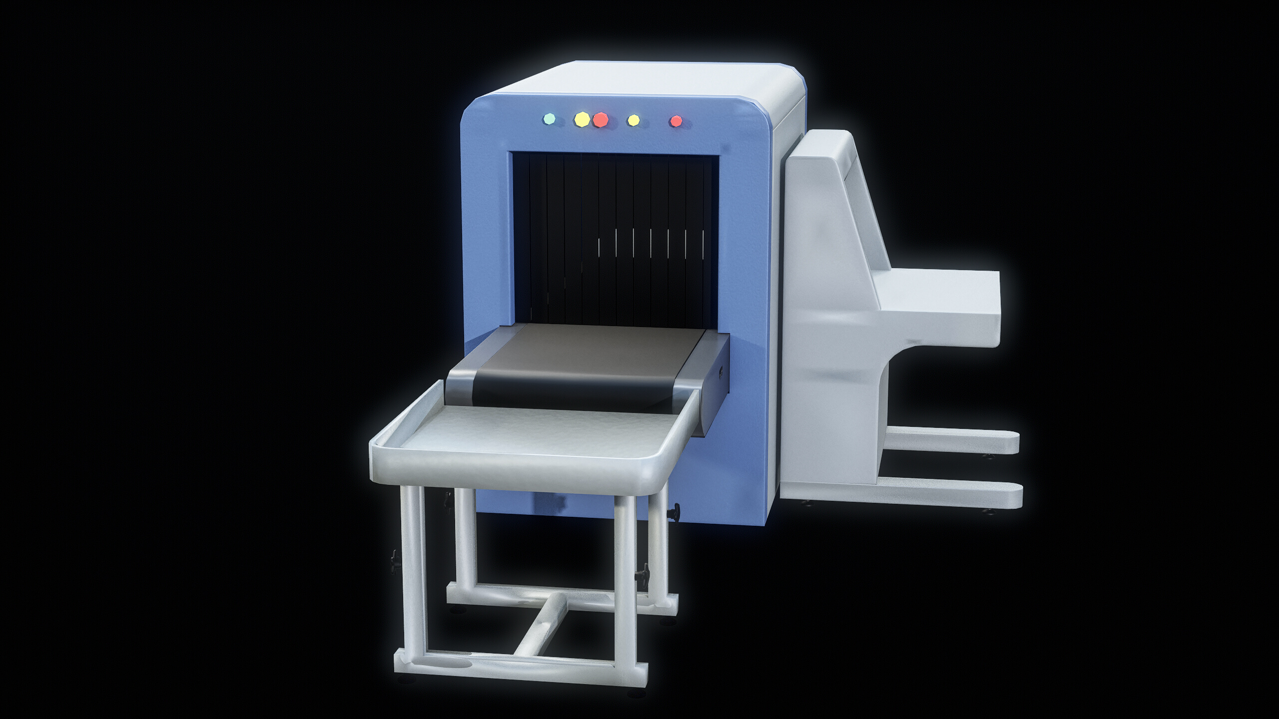Airport X-Ray Baggage Scanner PBR 3D Model by Locus Models