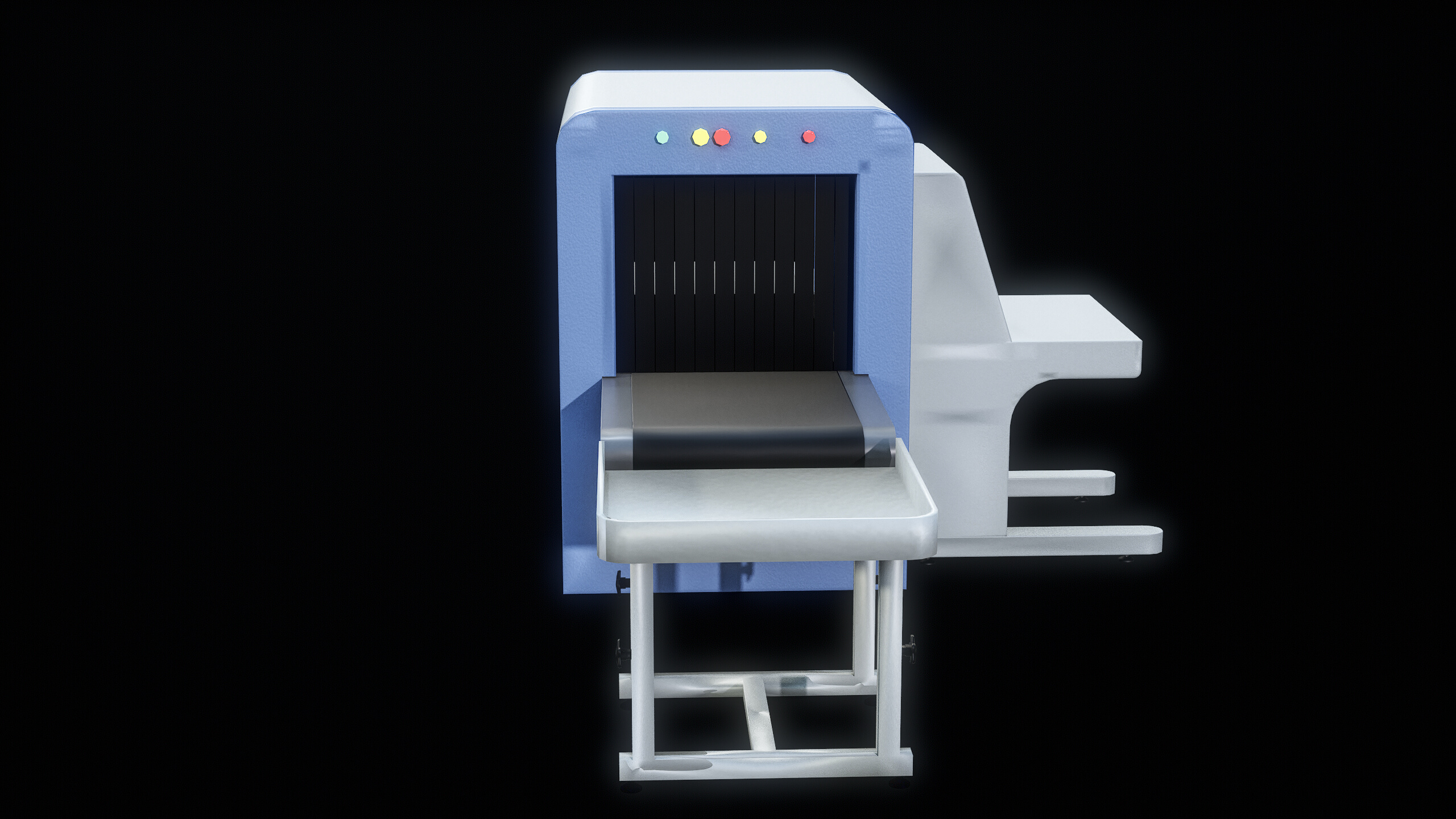 Airport X-Ray Baggage Scanner PBR 3D Model by Locus Models