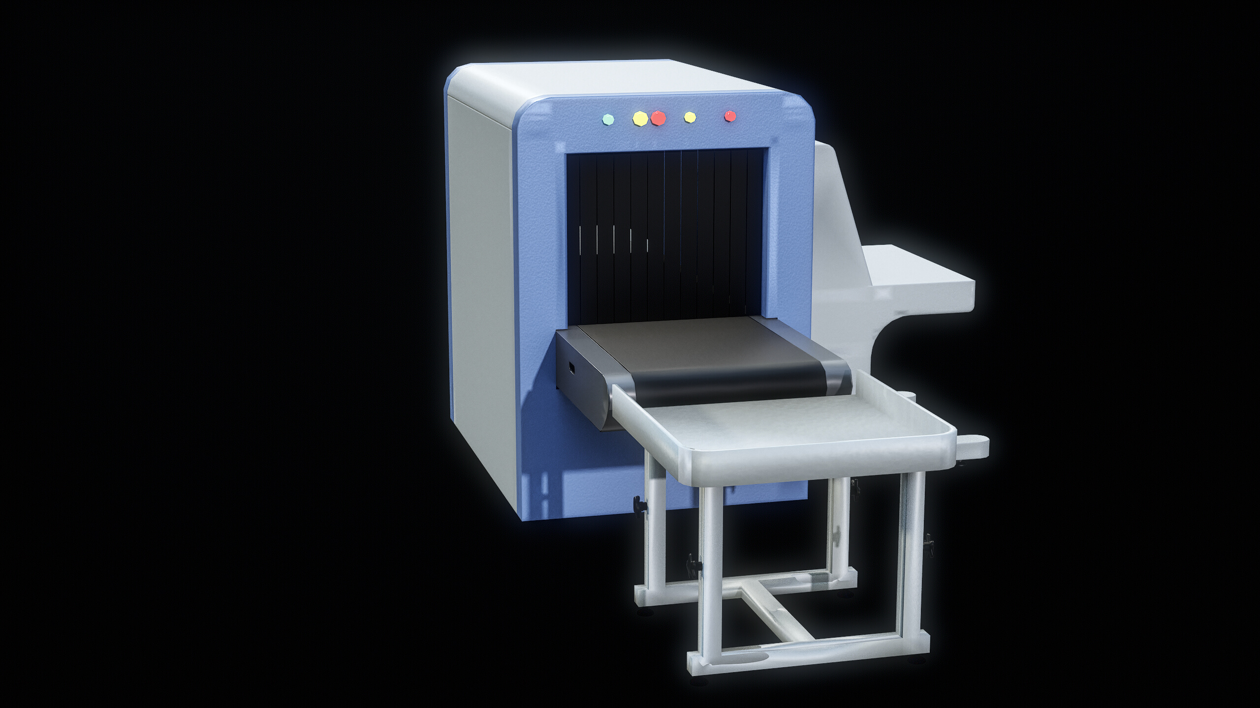 Airport X-Ray Baggage Scanner PBR 3D Model by Locus Models