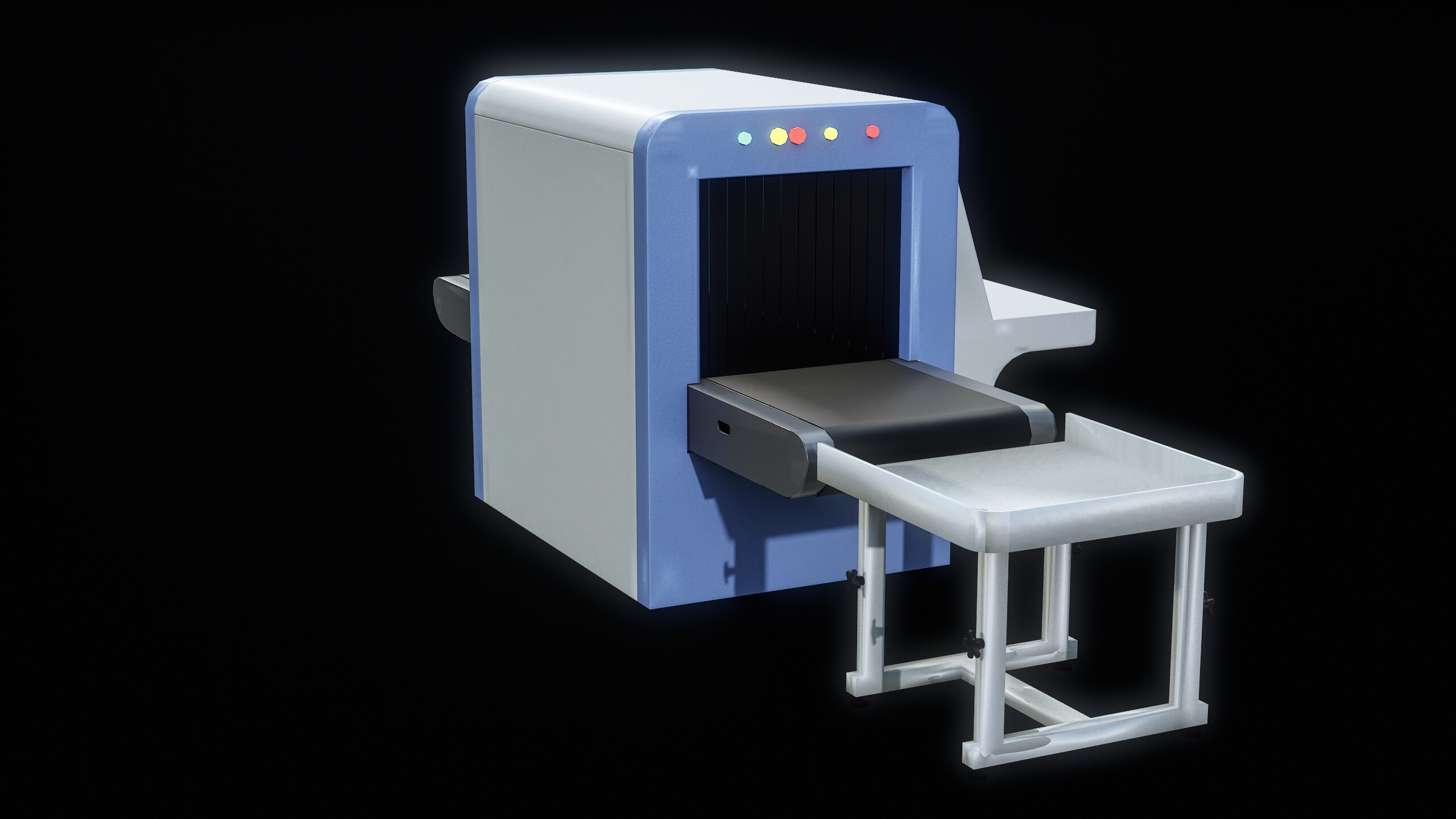 Airport X-Ray Baggage Scanner PBR 3D Model by Locus Models