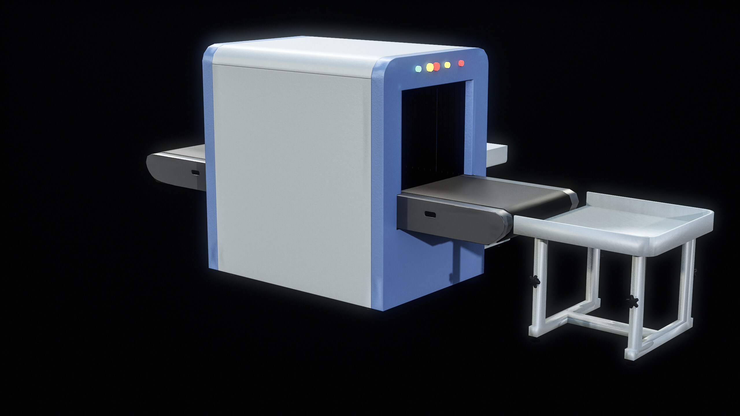 Airport X-Ray Baggage Scanner PBR 3D Model by Locus Models