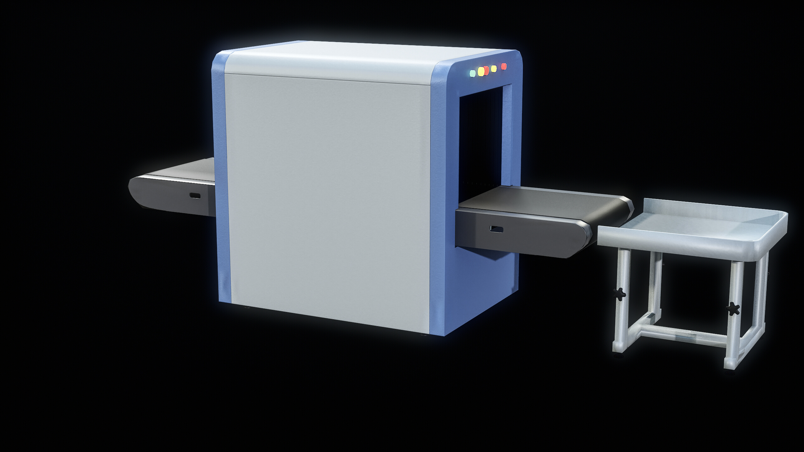 Airport X-Ray Baggage Scanner PBR 3D Model by Locus Models