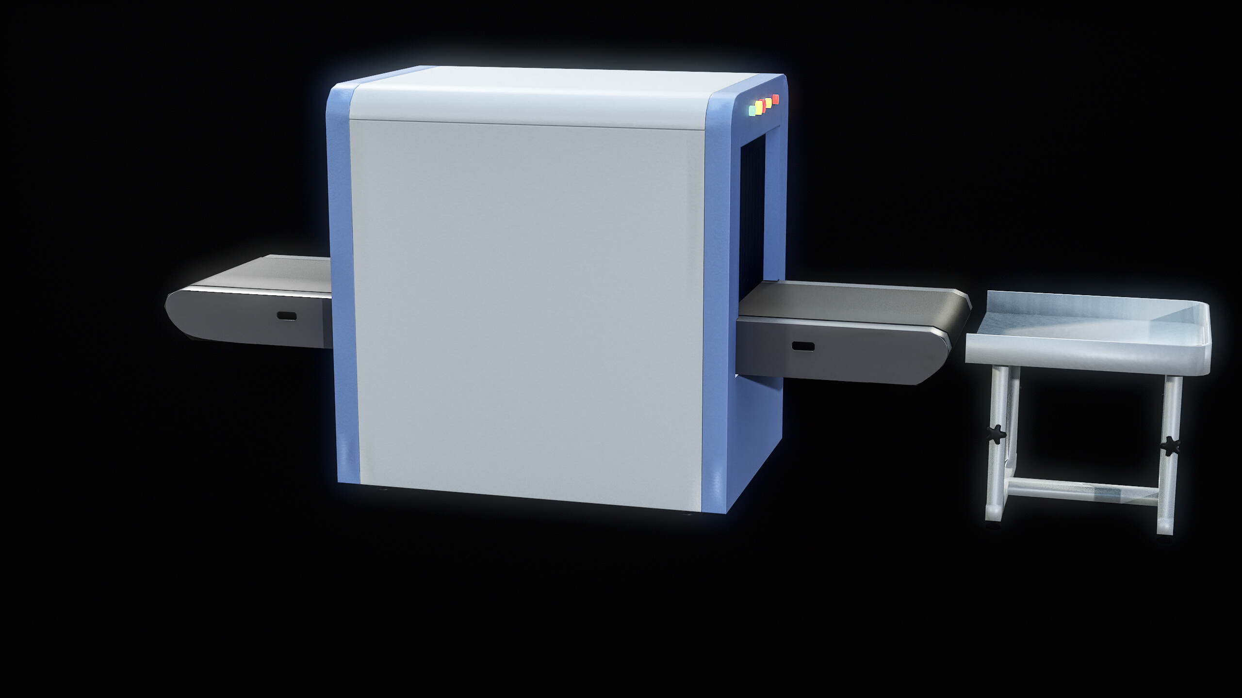 Airport X-Ray Baggage Scanner PBR 3D Model by Locus Models