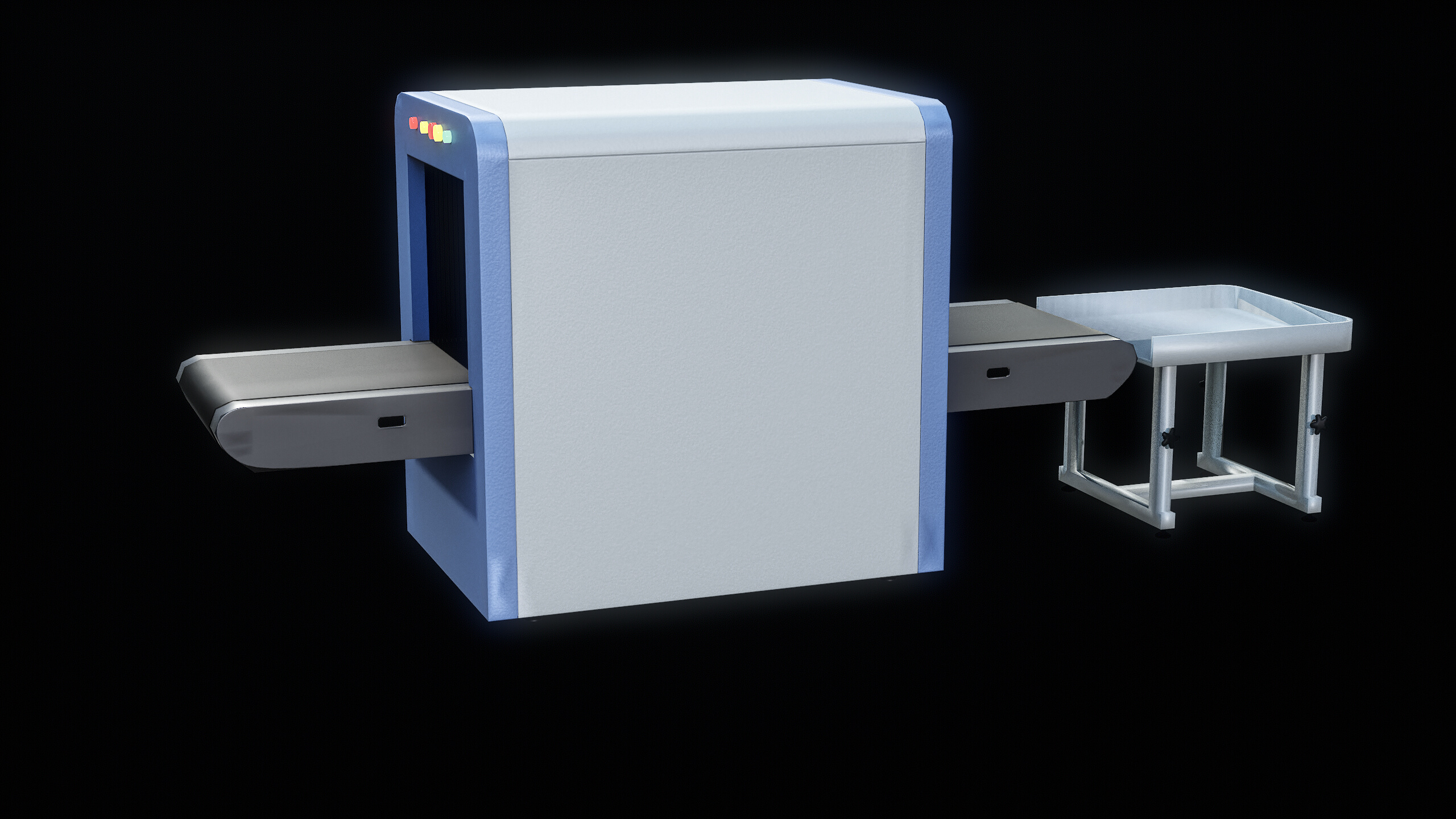 Airport X-Ray Baggage Scanner PBR 3D Model by Locus Models