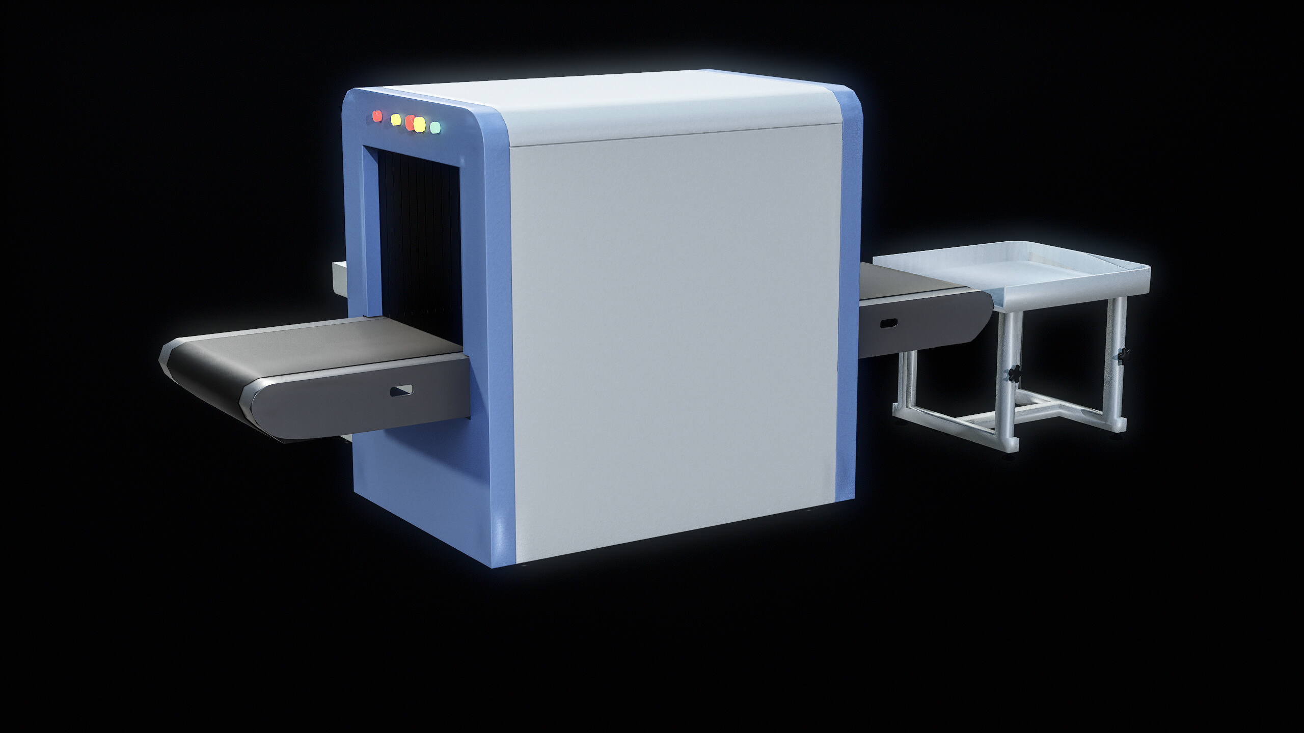 Airport X-Ray Baggage Scanner PBR 3D Model by Locus Models