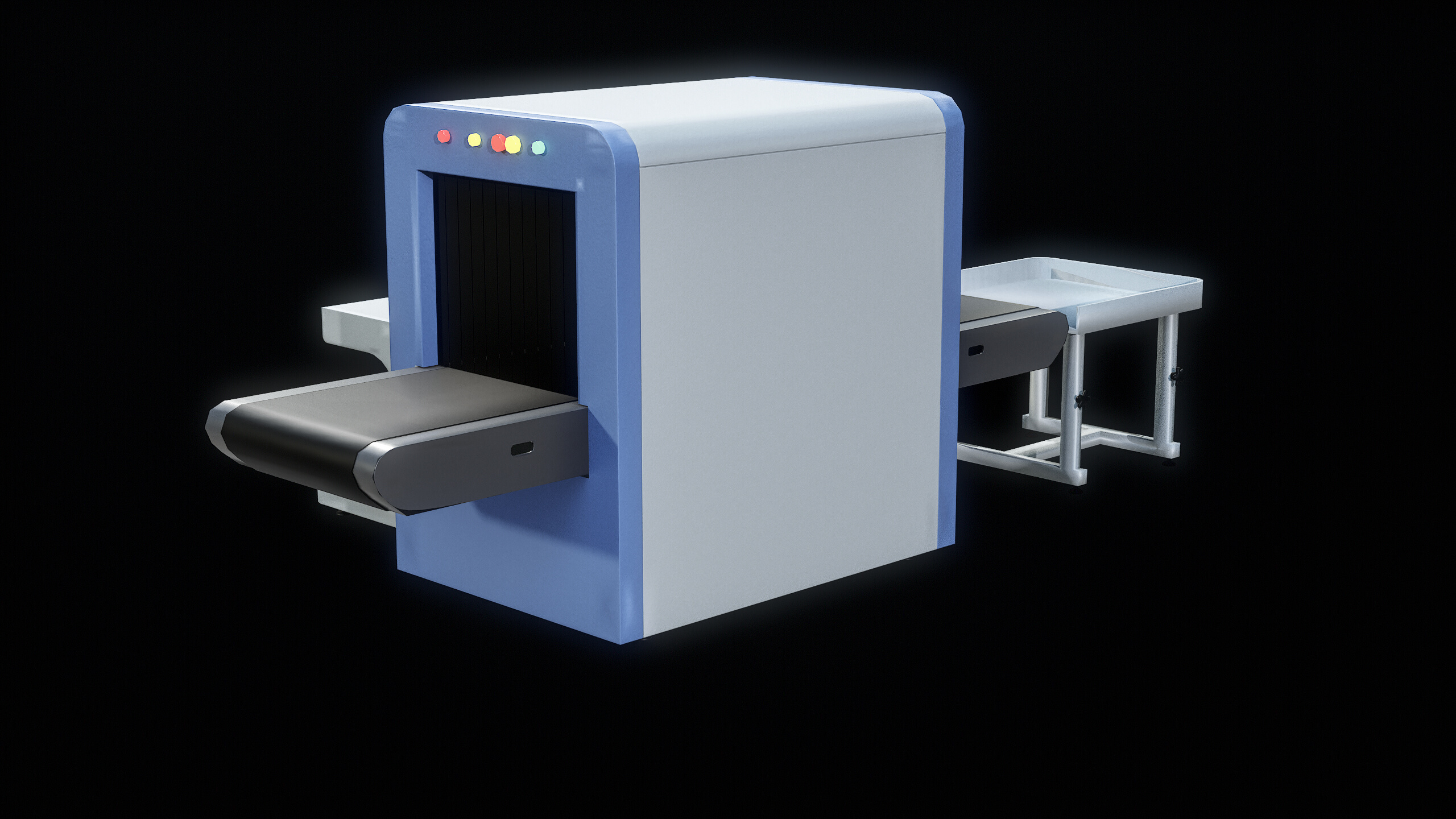 Airport X-Ray Baggage Scanner PBR 3D Model by Locus Models