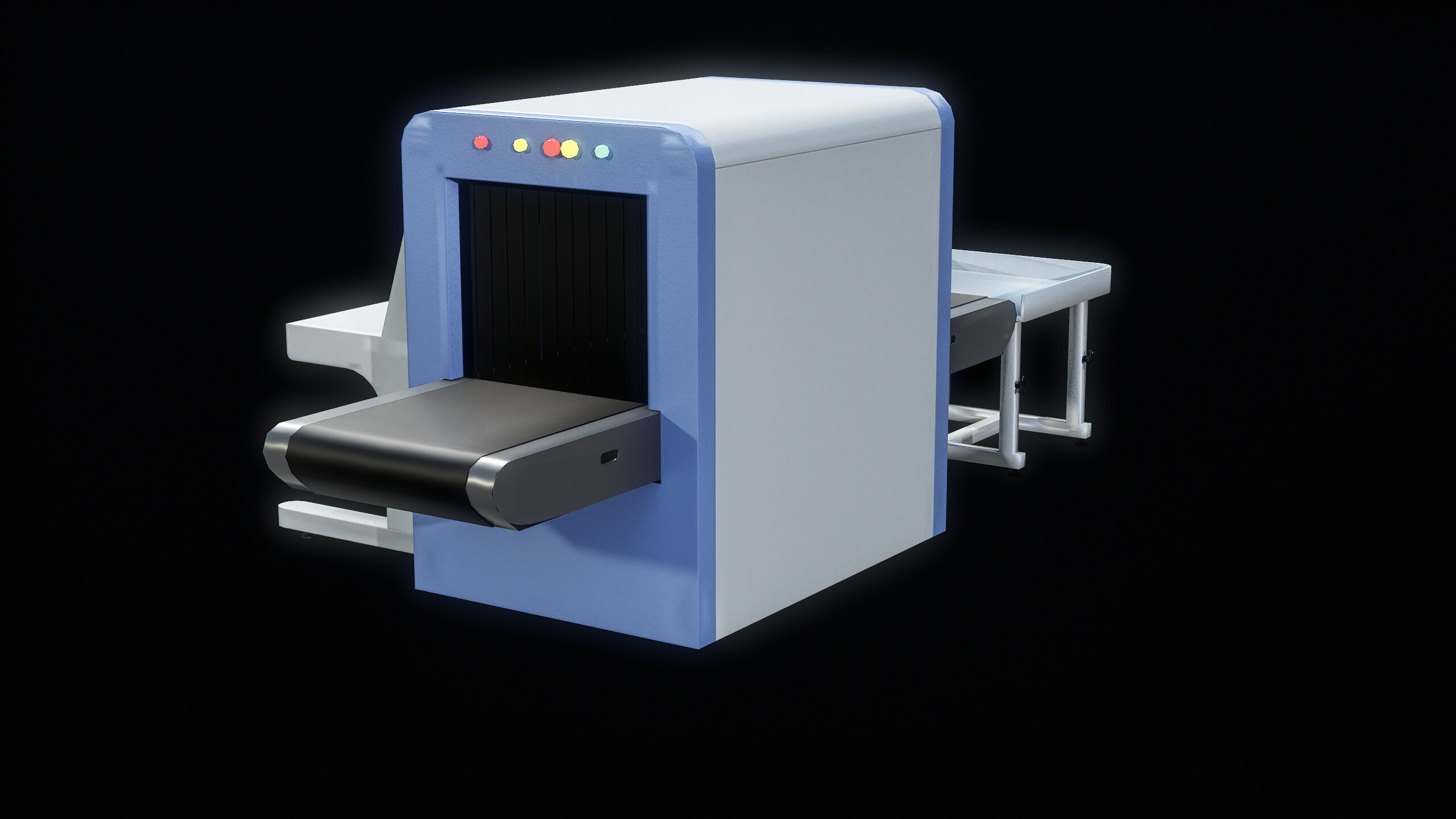 Airport X-Ray Baggage Scanner PBR 3D Model by Locus Models