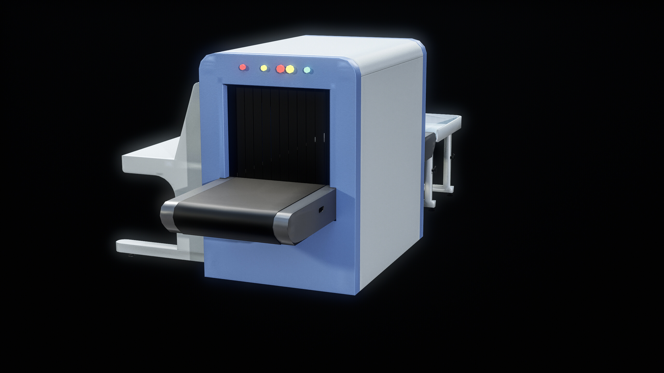 Airport X-Ray Baggage Scanner PBR 3D Model by Locus Models