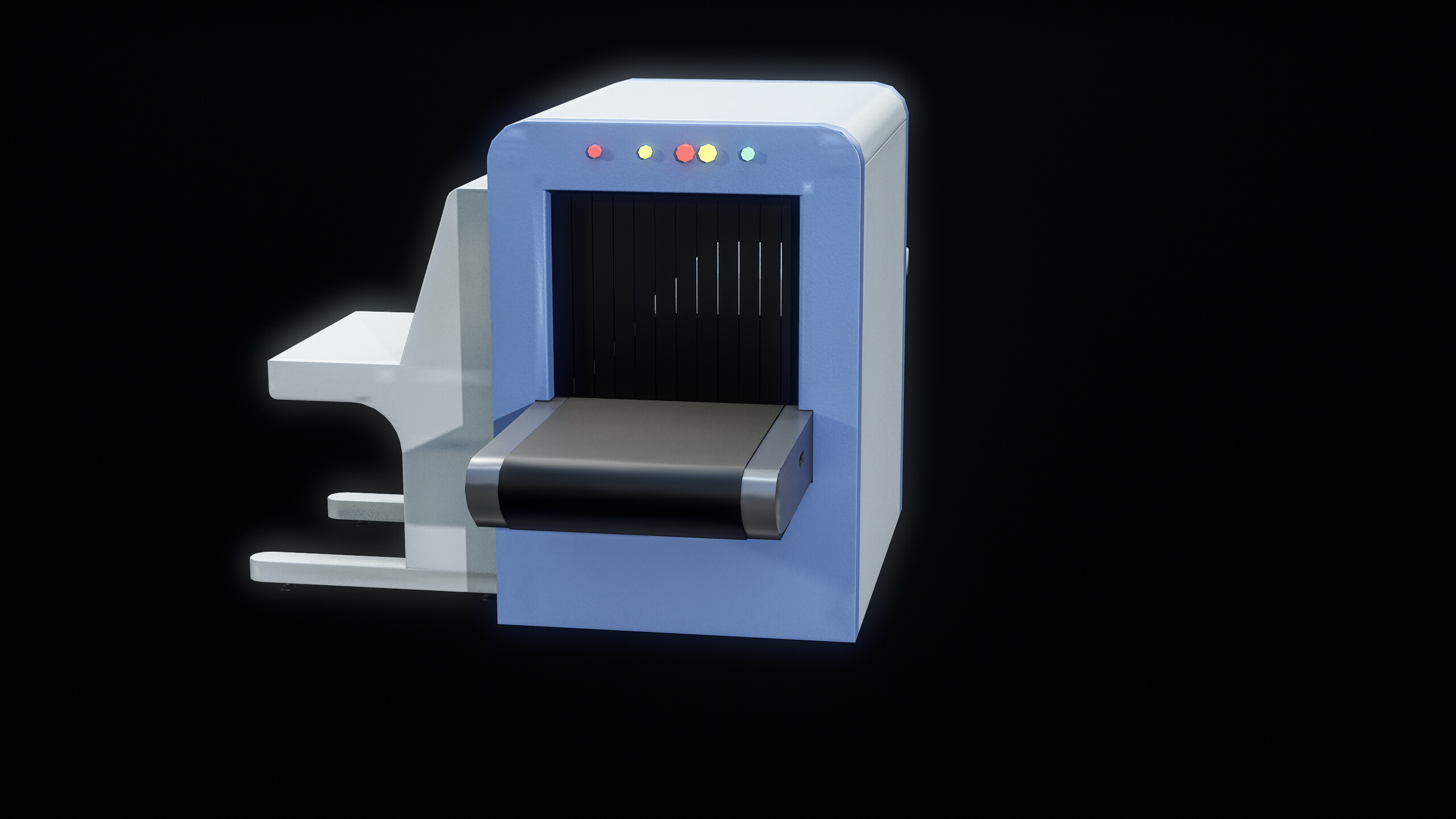 Airport X-Ray Baggage Scanner PBR 3D Model by Locus Models