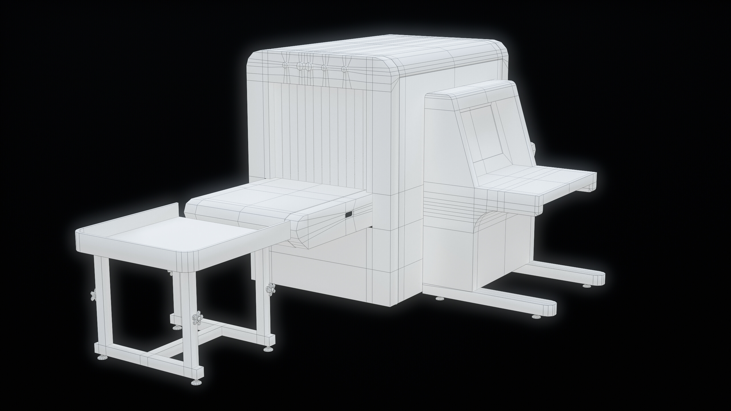 Airport X-Ray Baggage Scanner PBR 3D Model by Locus Models