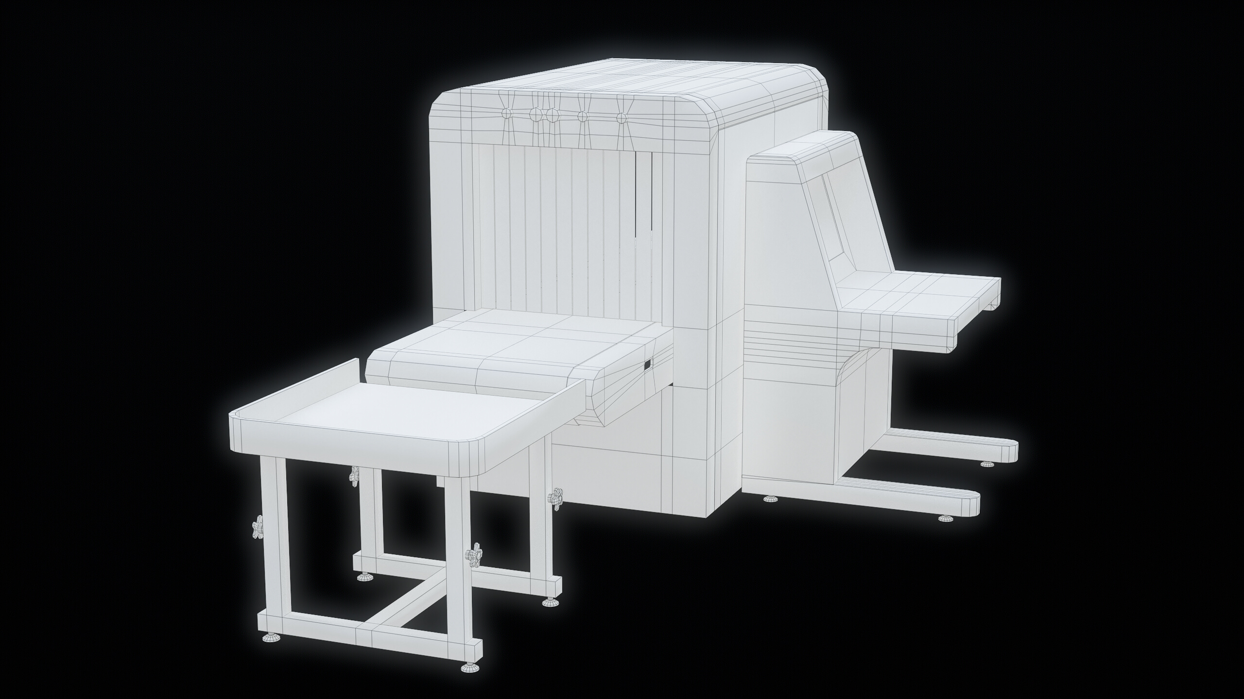 Airport X-Ray Baggage Scanner PBR 3D Model by Locus Models