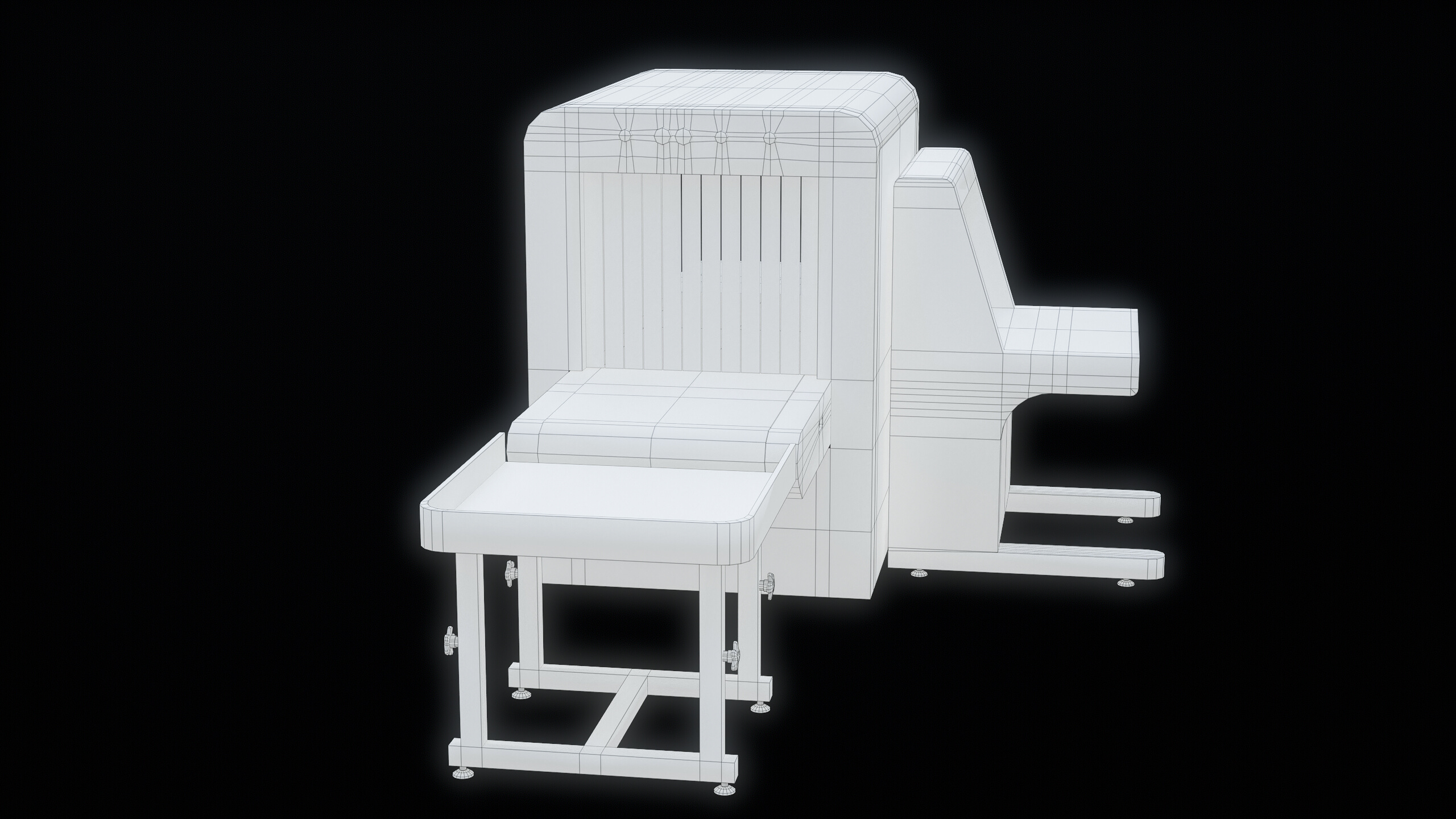 Airport X-Ray Baggage Scanner PBR 3D Model by Locus Models