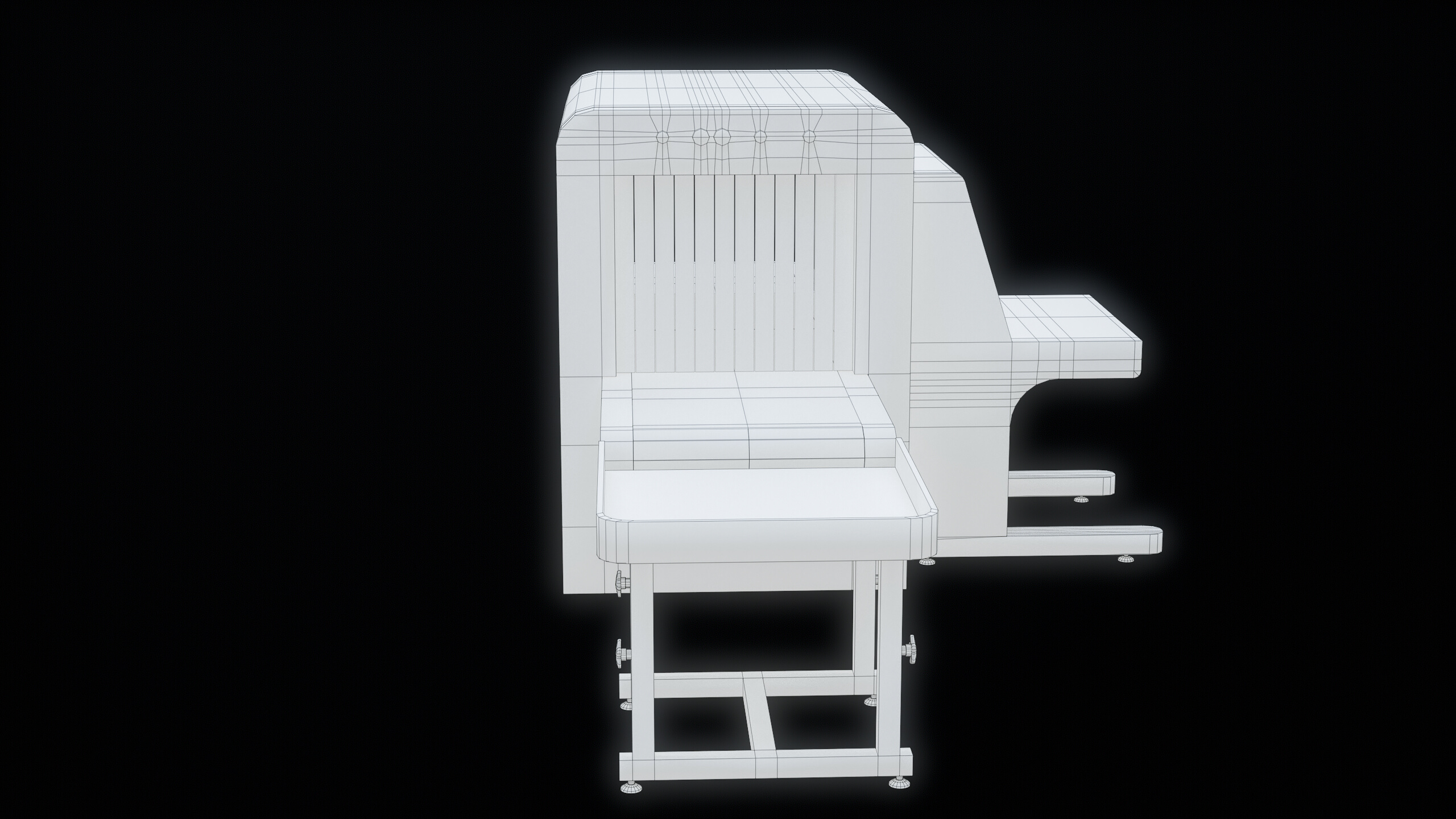 Airport X-Ray Baggage Scanner PBR 3D Model by Locus Models
