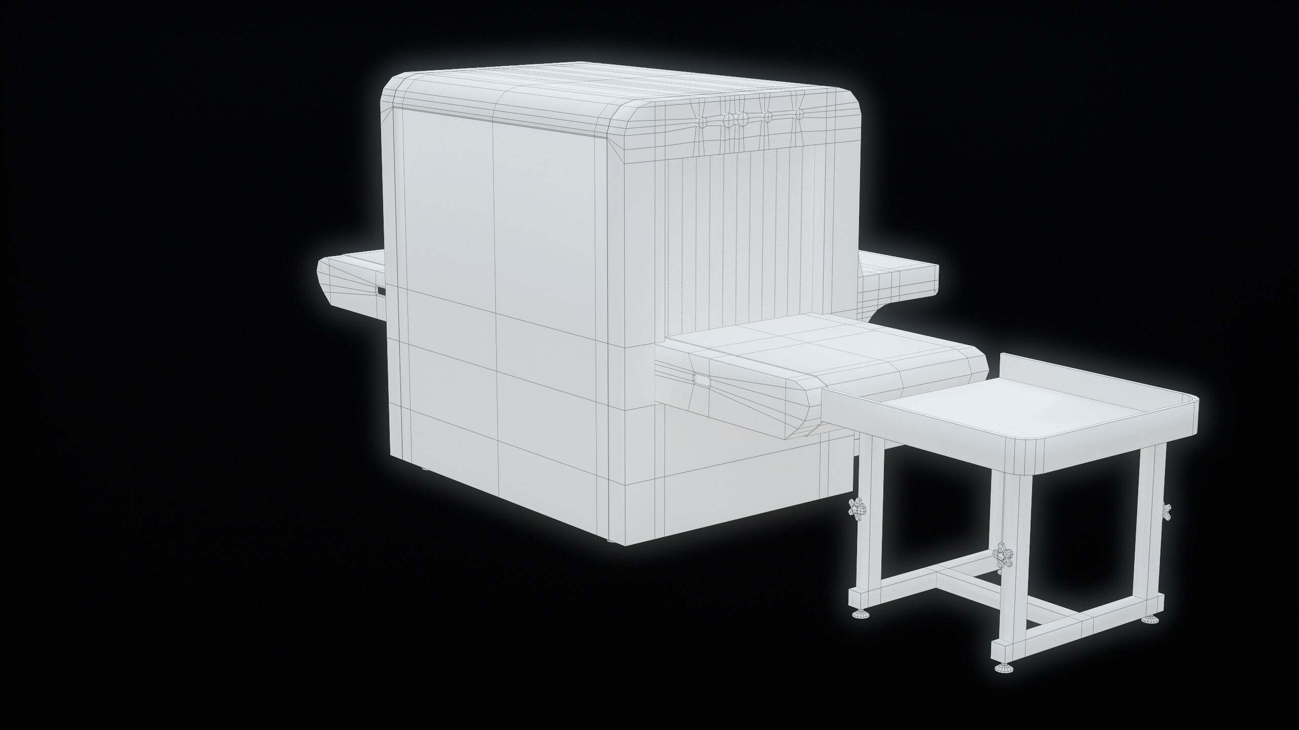Airport X-Ray Baggage Scanner PBR 3D Model by Locus Models