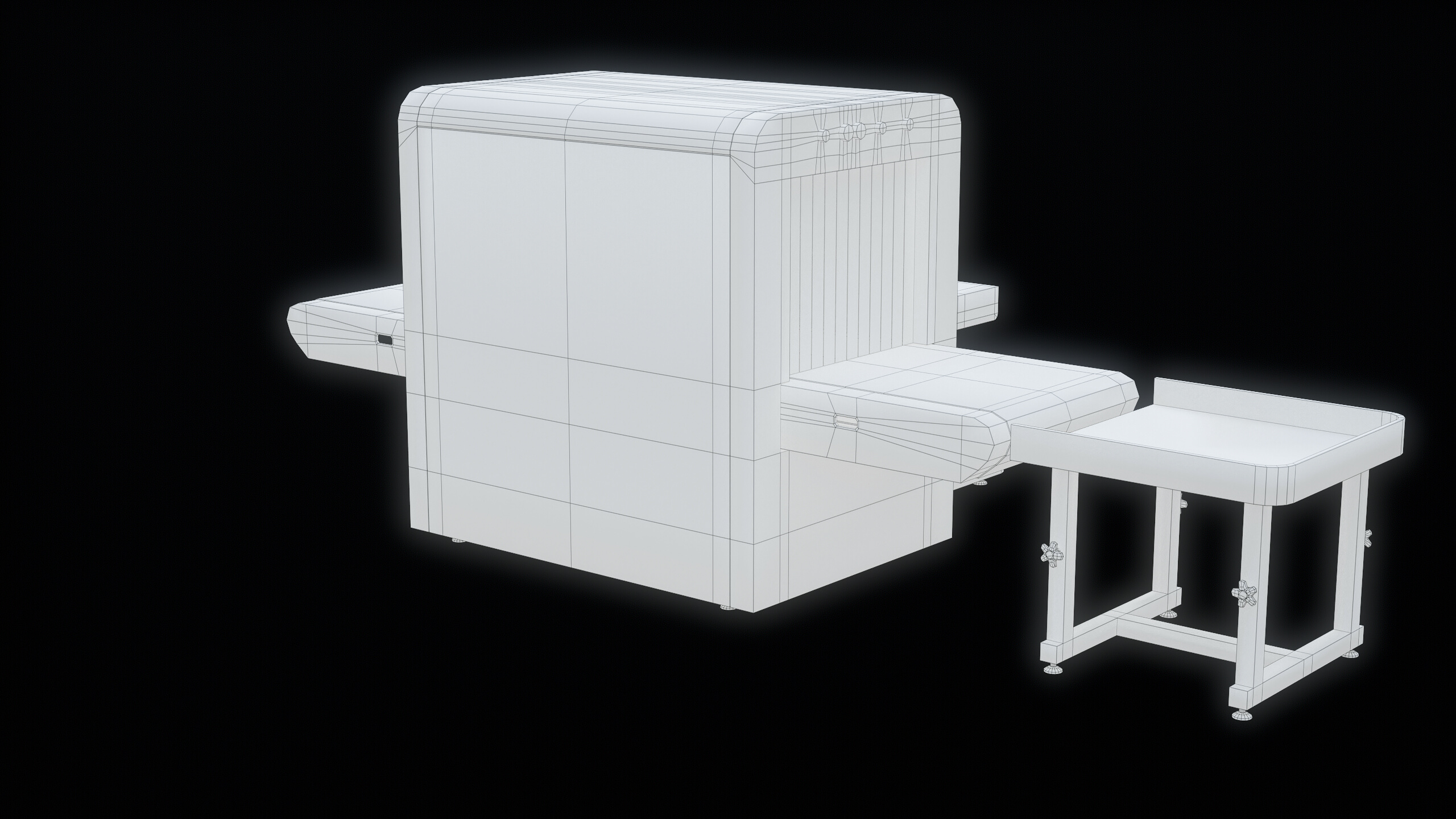 Airport X-Ray Baggage Scanner PBR 3D Model by Locus Models