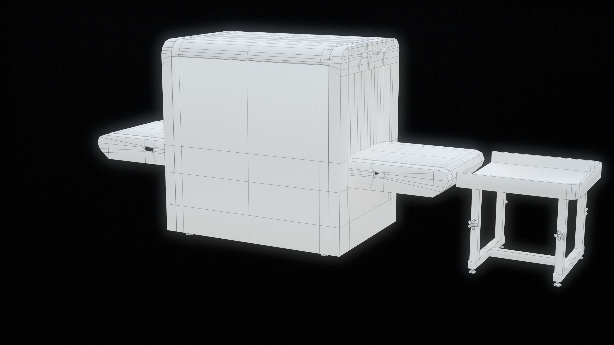 Airport X-Ray Baggage Scanner PBR 3D Model by Locus Models