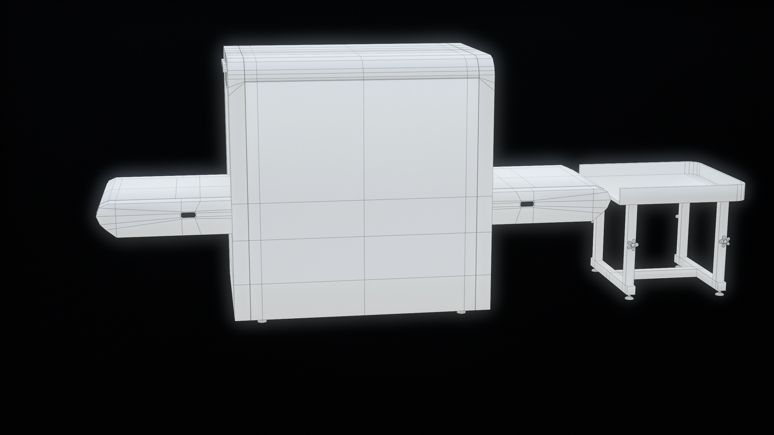 Airport X-Ray Baggage Scanner PBR 3D Model by Locus Models