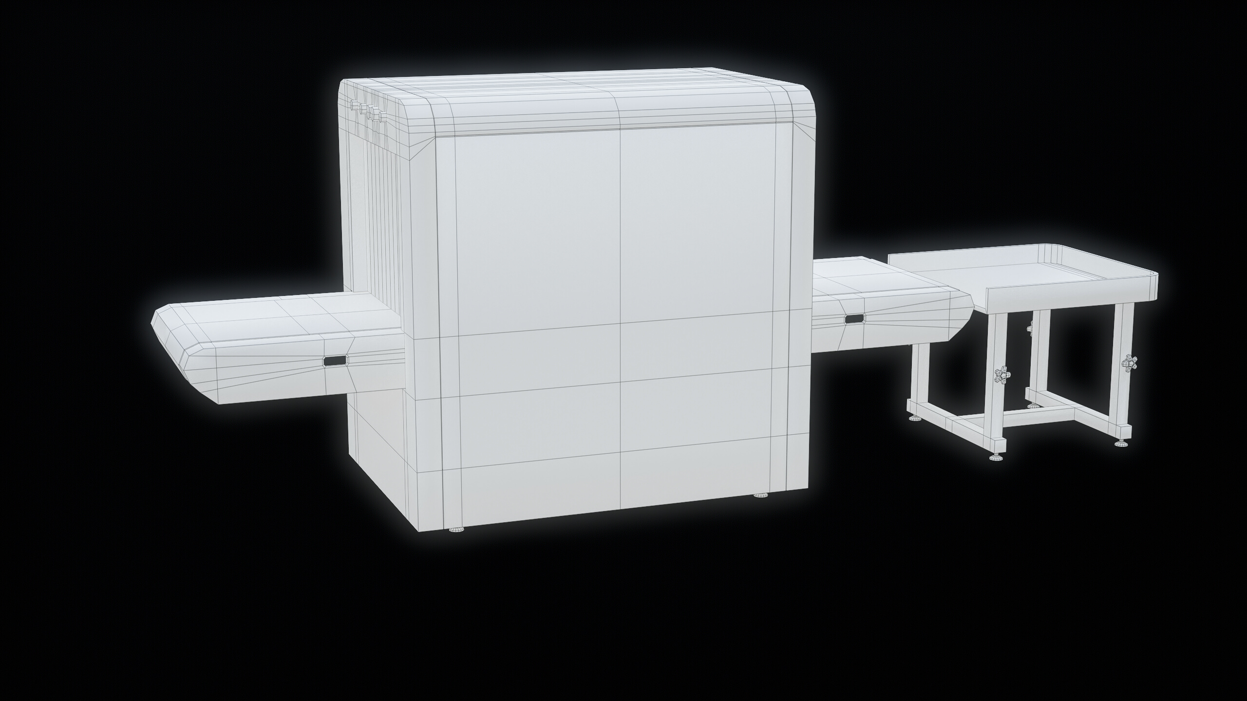 Airport X-Ray Baggage Scanner PBR 3D Model by Locus Models