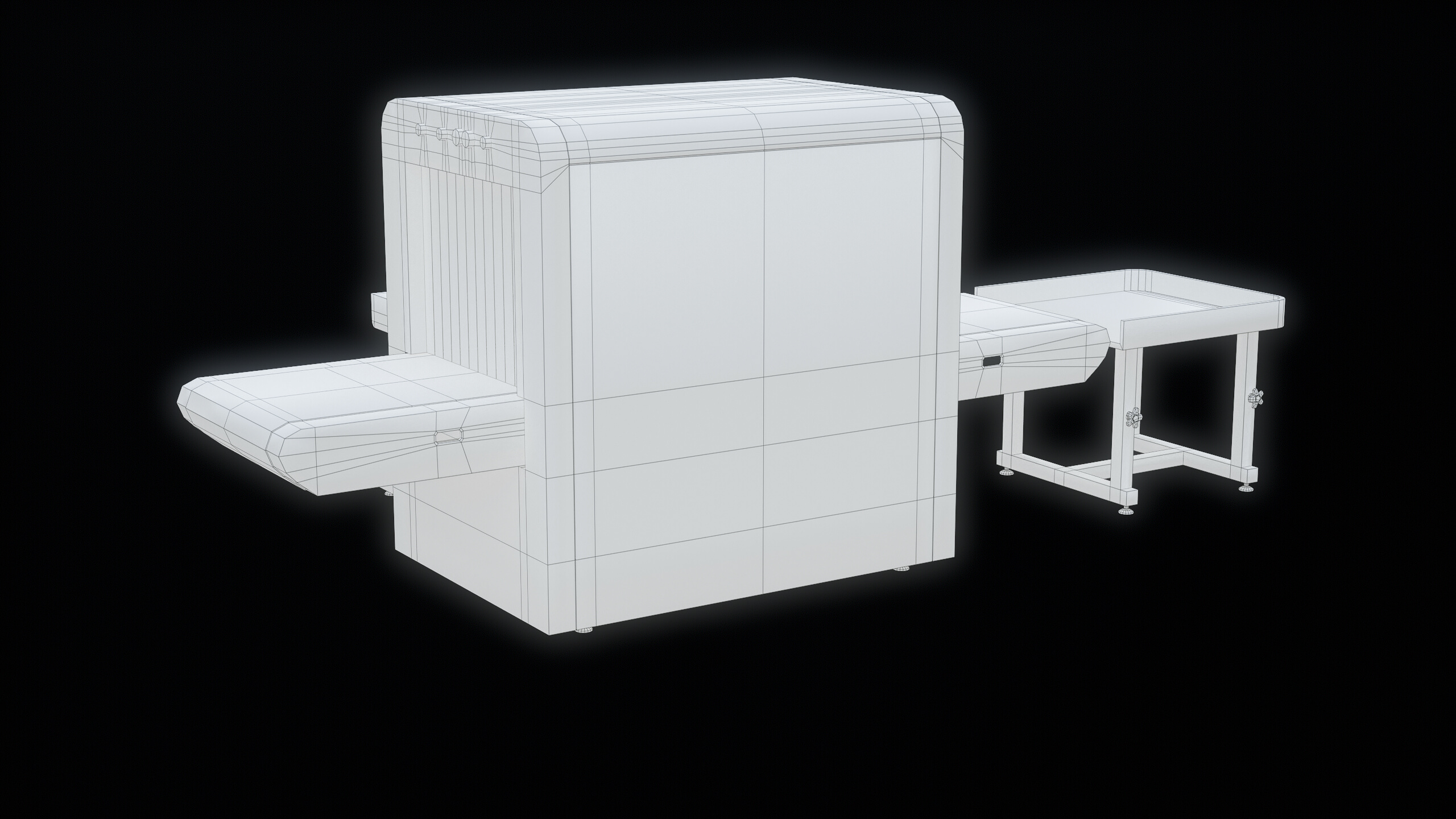 Airport X-Ray Baggage Scanner PBR 3D Model by Locus Models
