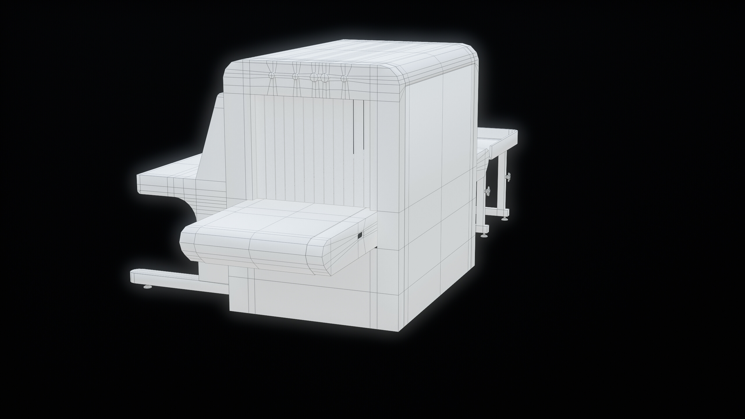 Airport X-Ray Baggage Scanner PBR 3D Model by Locus Models
