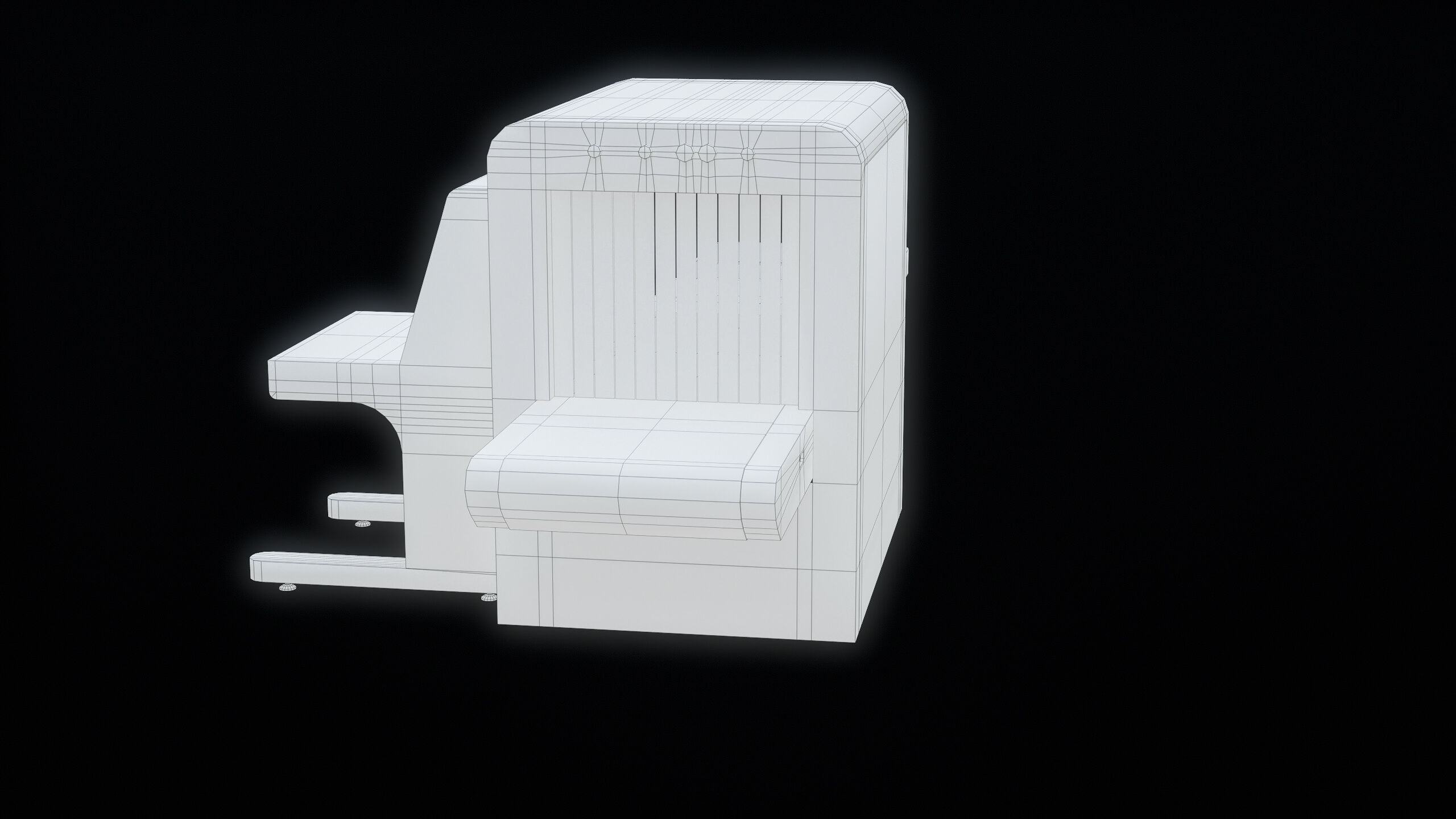 Airport X-Ray Baggage Scanner PBR 3D Model by Locus Models