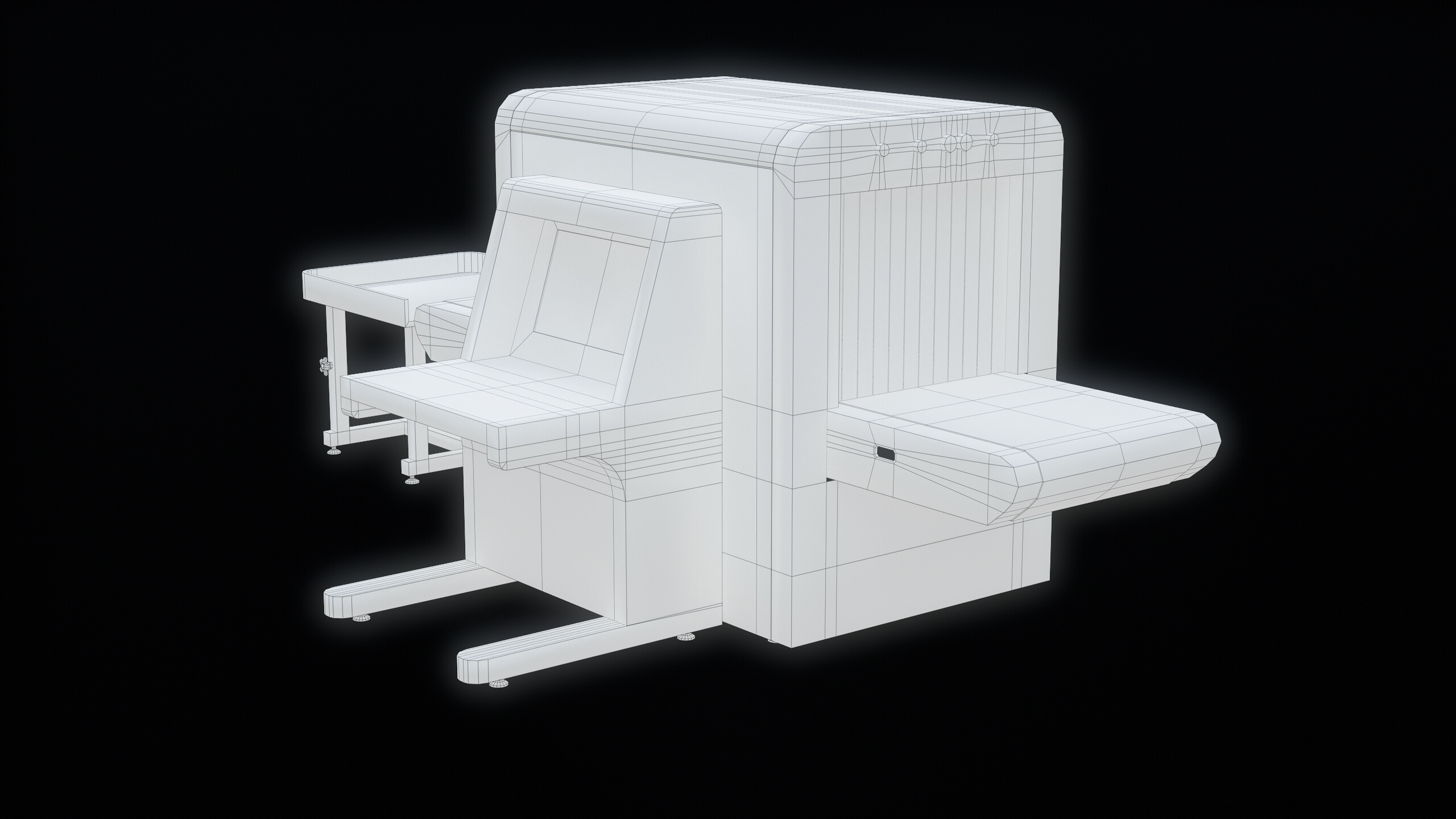 Airport X-Ray Baggage Scanner PBR 3D Model by Locus Models